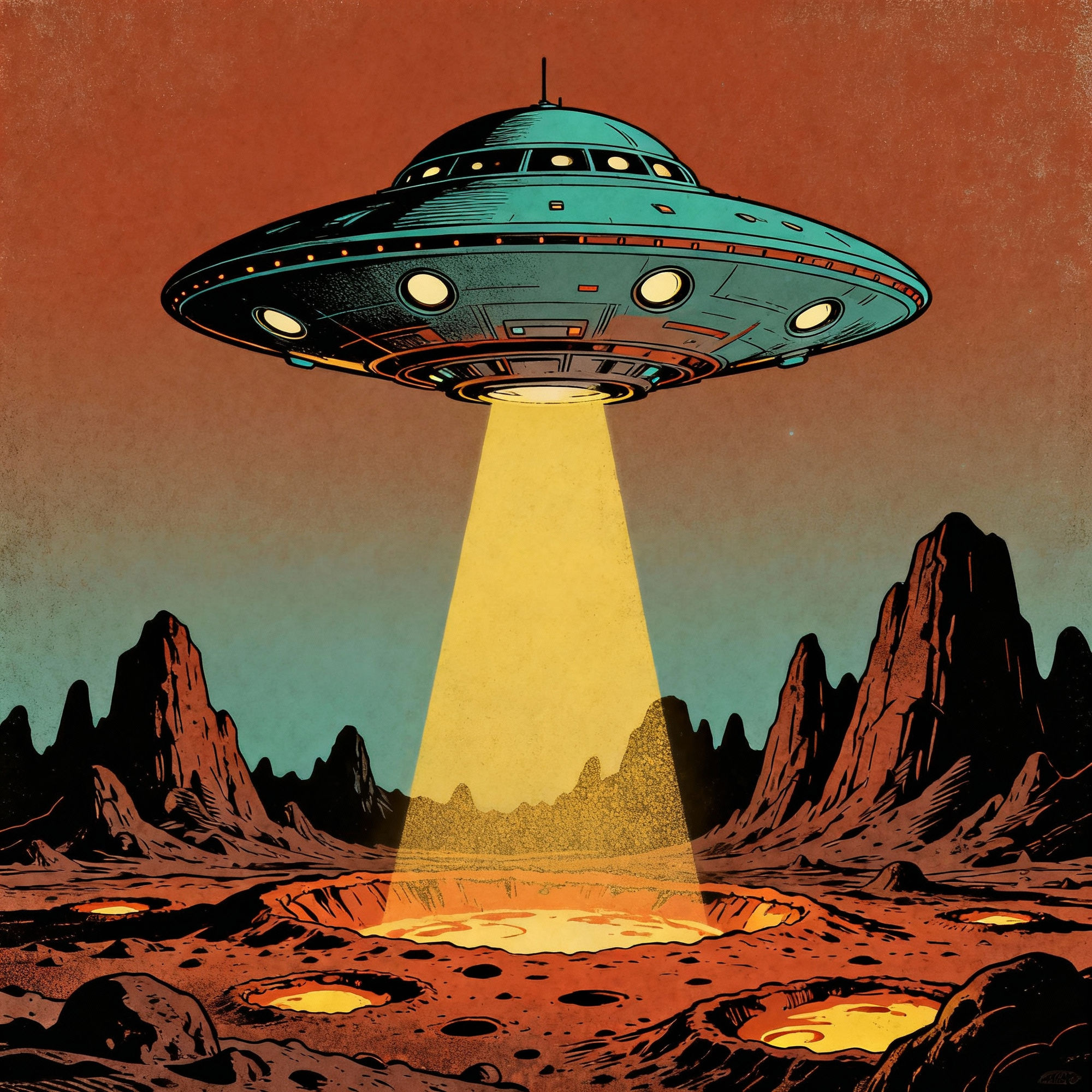 Ufo Drawings Gallery - AI Generated Extraterrestrial Art