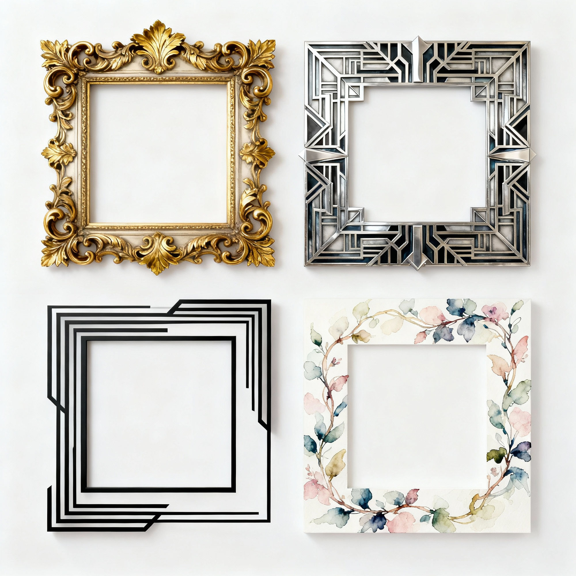 Picture Frame Borders - AI Generated Designs