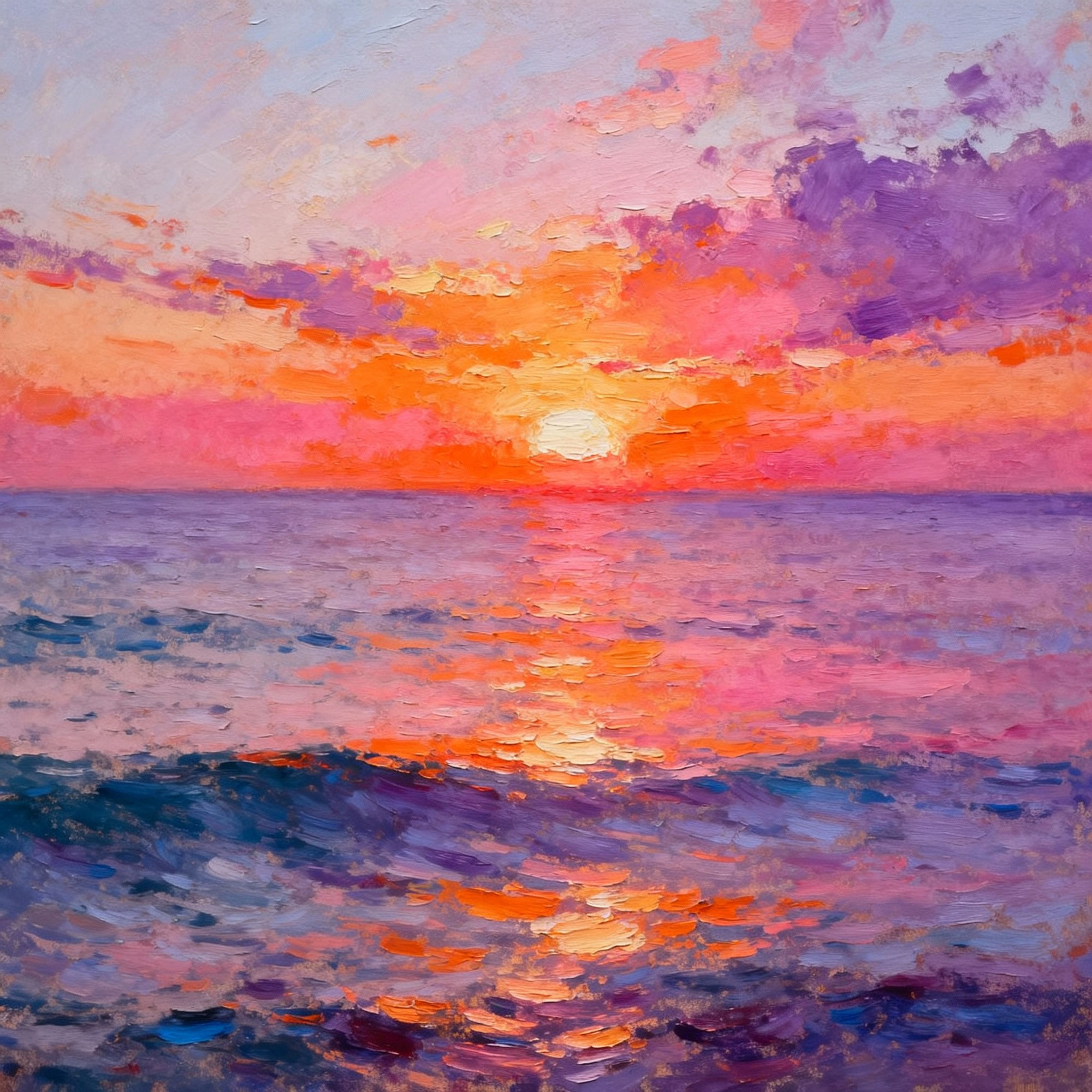 Drawing Of Sunset - AI Art Gallery