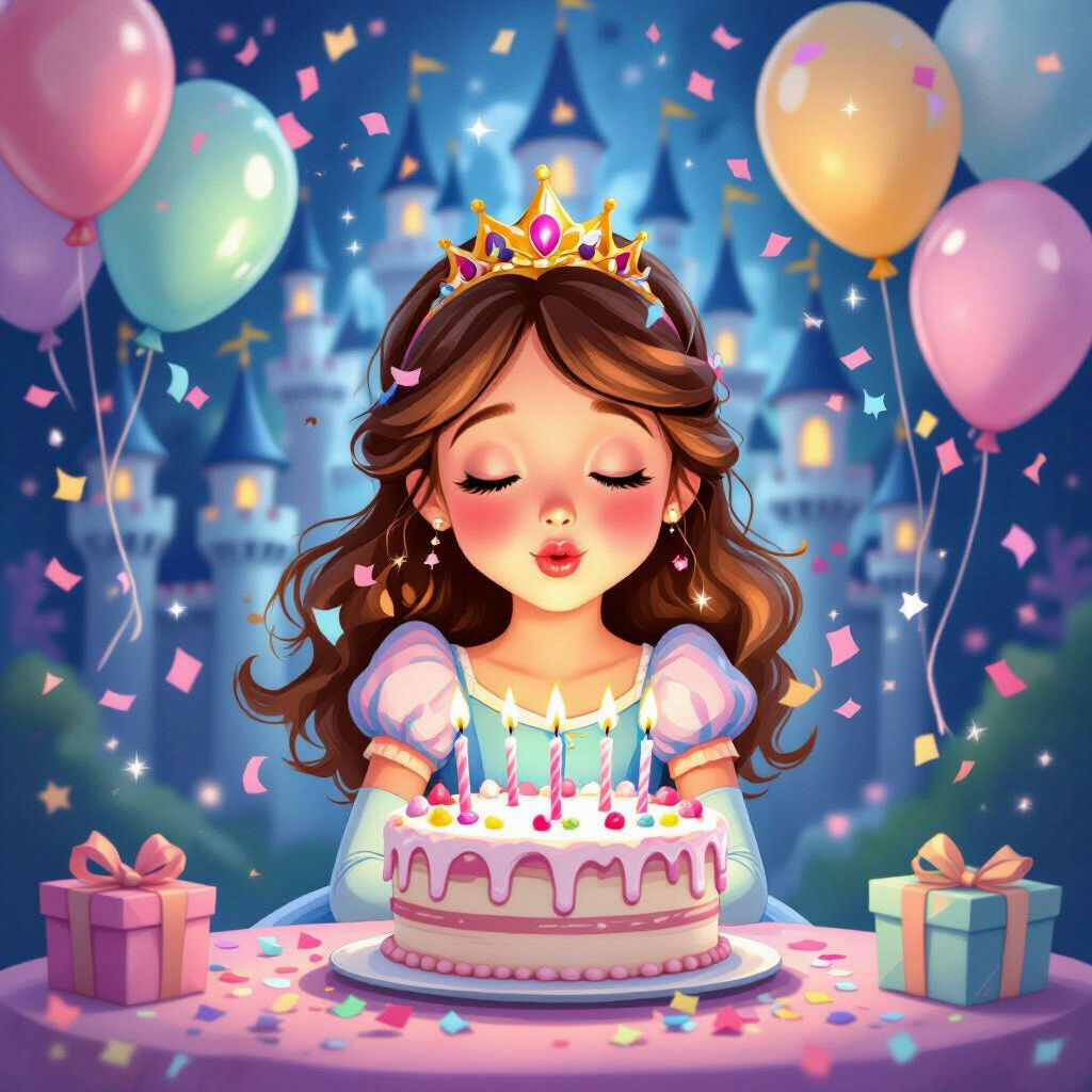 Happy Birthday Princess Images - AI Generated Art