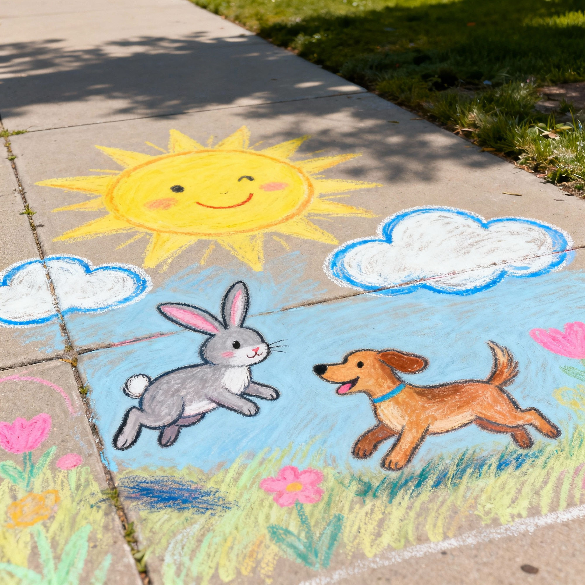 Easy Chalk Drawings For Kids - Create Fun Art