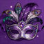 Mardi Gras Mask Drawings - AI Generated Art