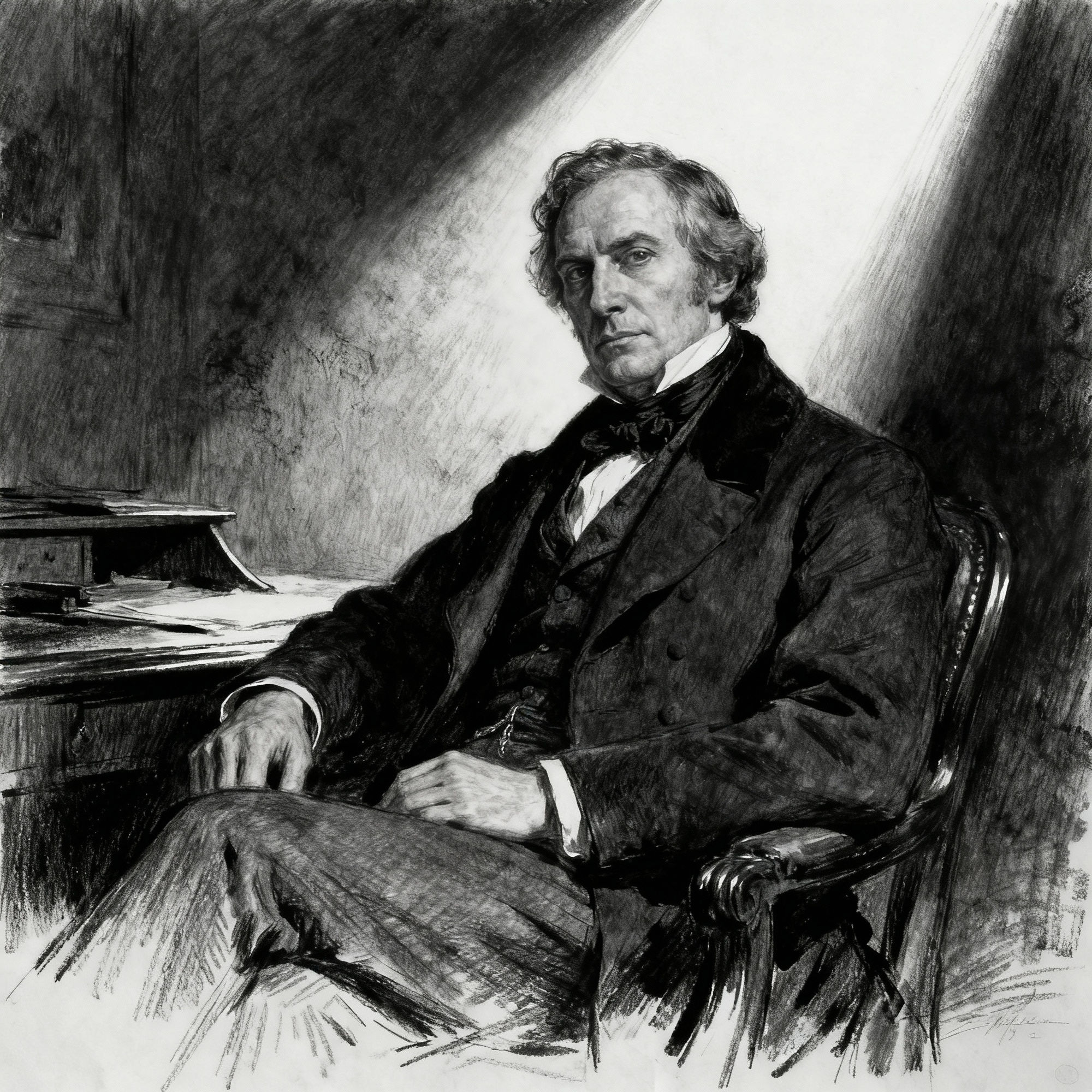 John Quincy Adams Drawings - AI Art Gallery