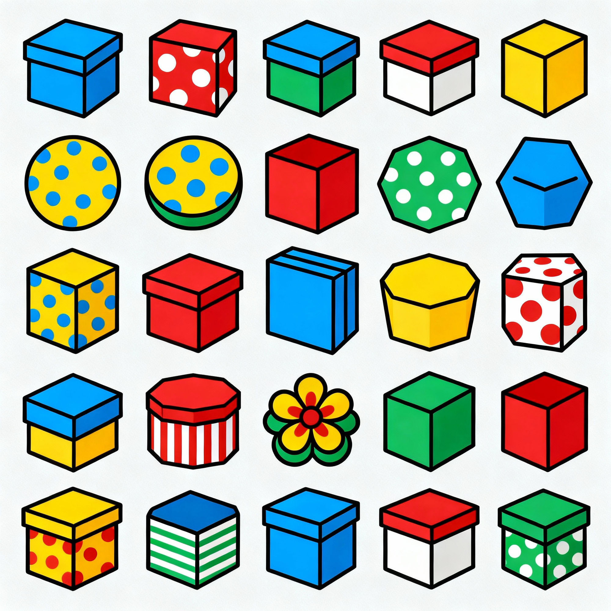 Box Clip Art Gallery - AI Generated Designs