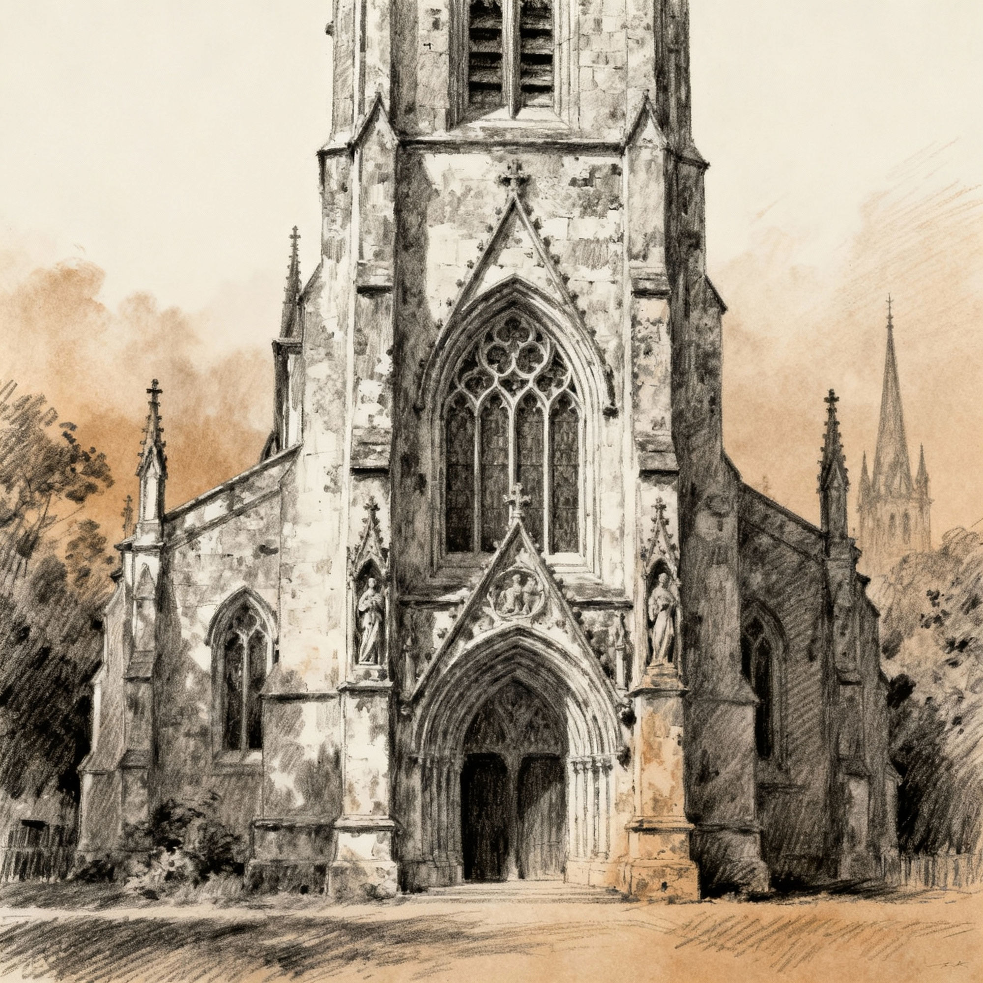 Church Drawings - AI Art Generator | Nightcafe