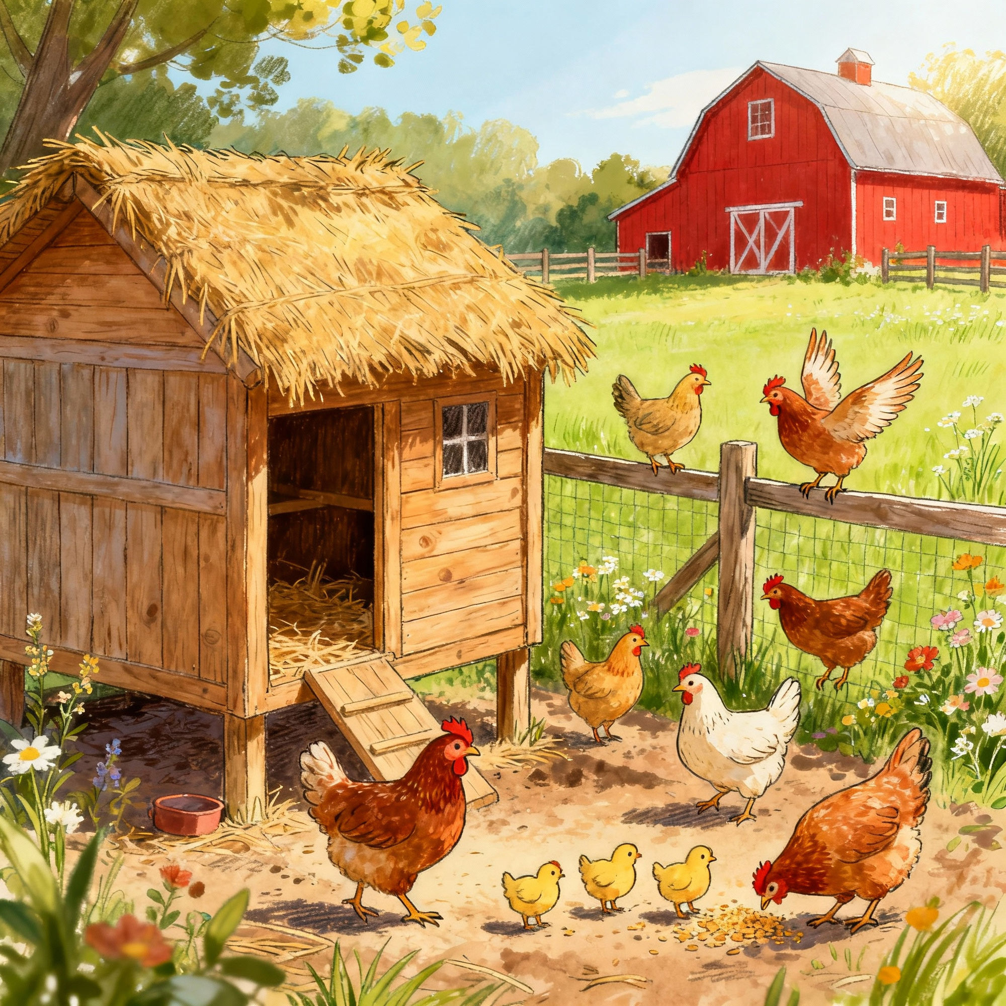 Chicken Coop Drawings - Create Your Own AI Art