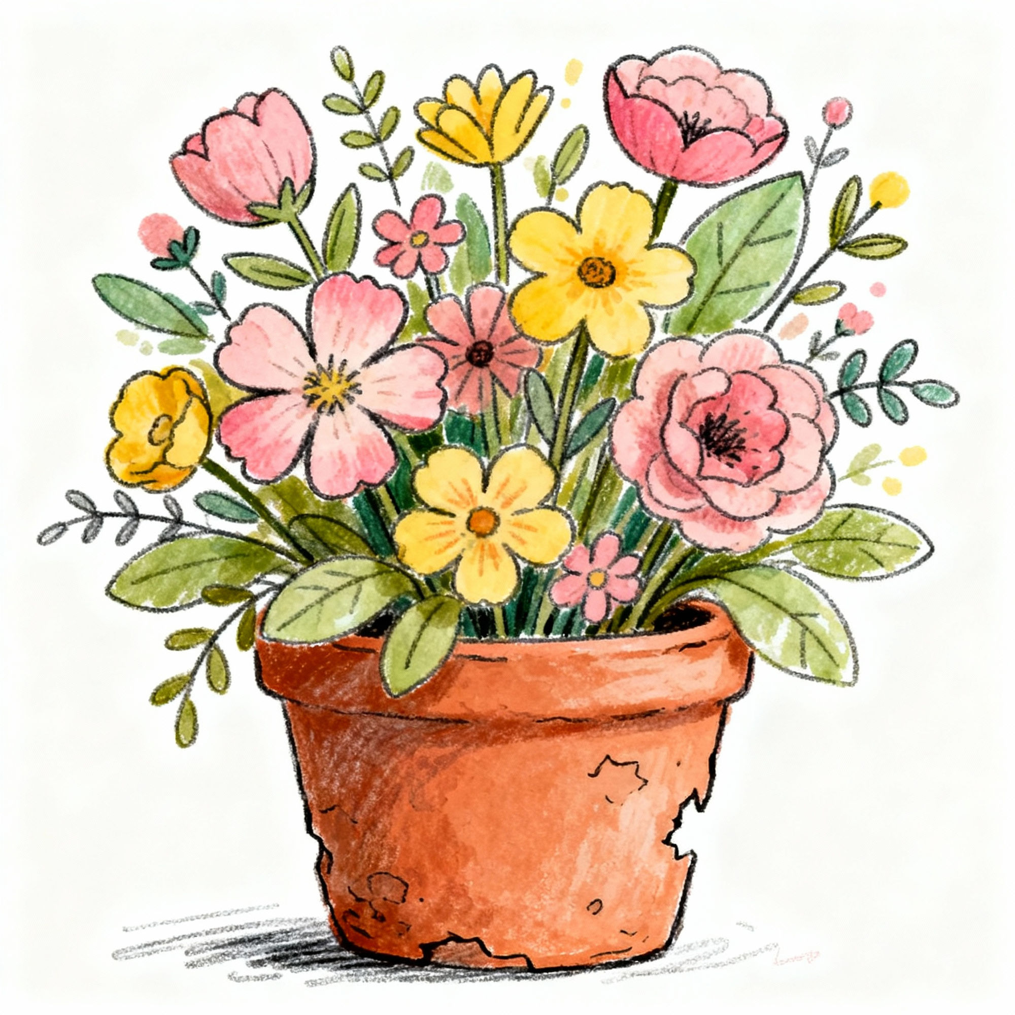 Flower Pot Drawings - Create Unique Art With AI