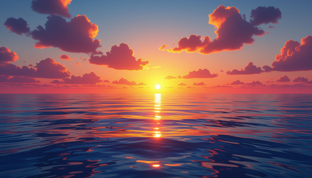 Sunset Wallpaper Computer - AI Generated & Downloadable