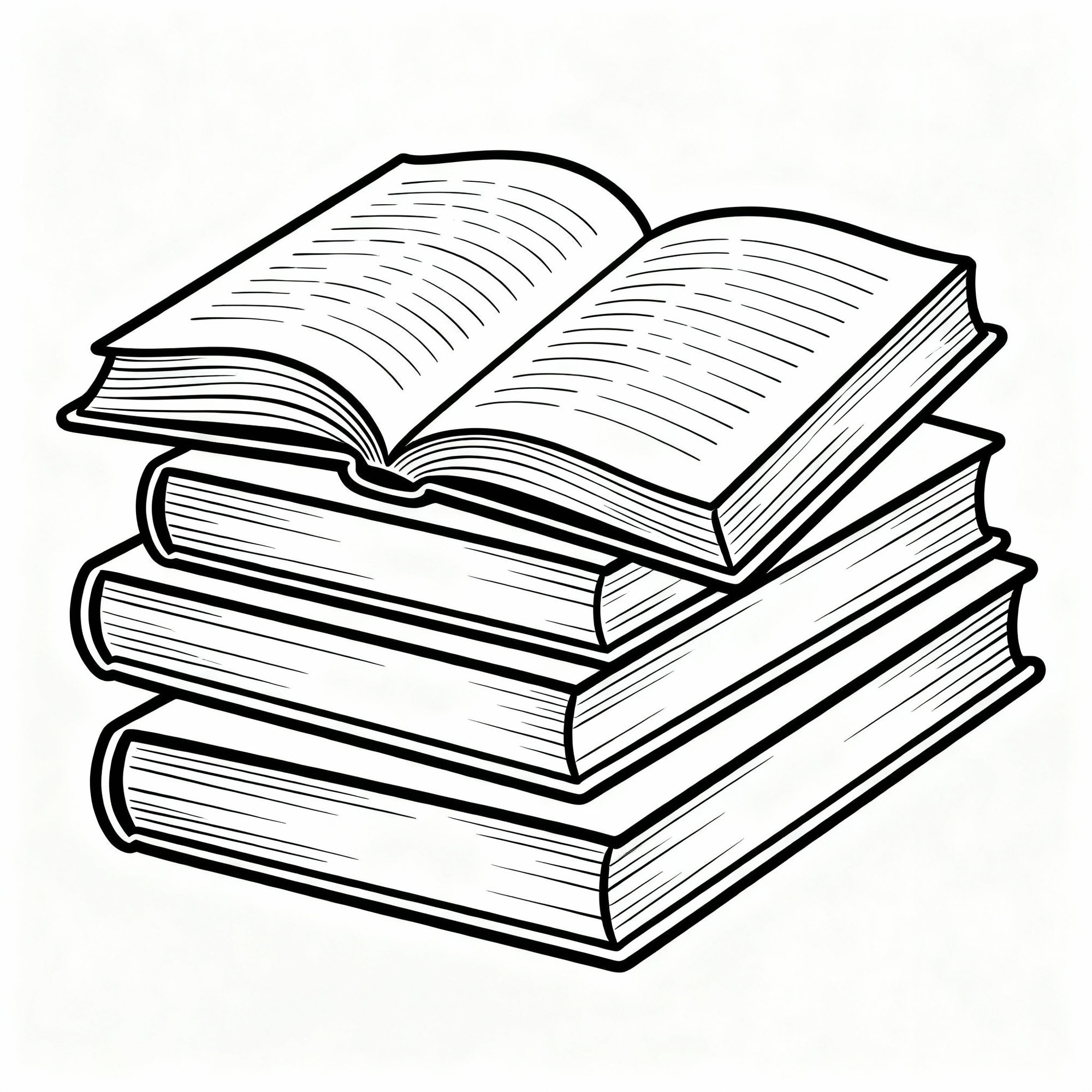 Easy Drawing Of Books - Create Simple Book Art Instantly