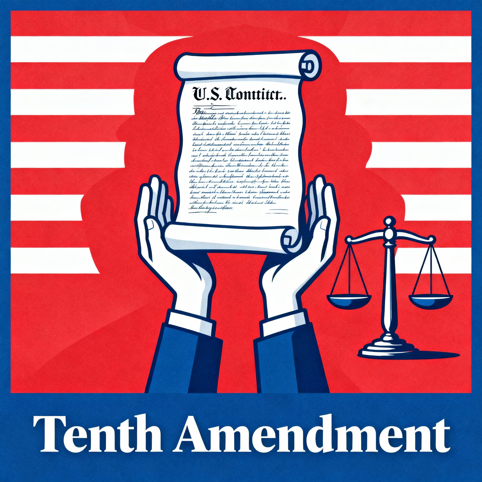 Tenth Amendment Drawings - AI Generated Art