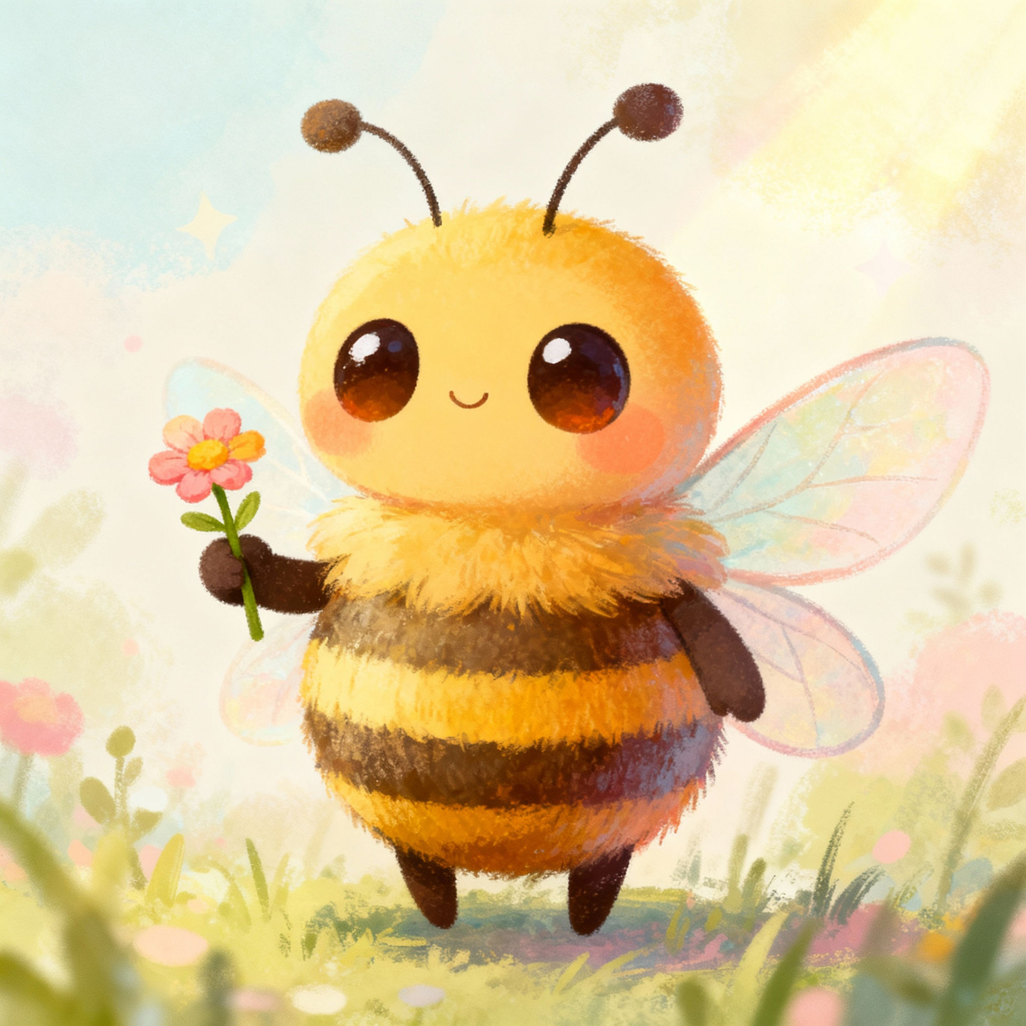 Cute Bee Drawings - AI Generated Art