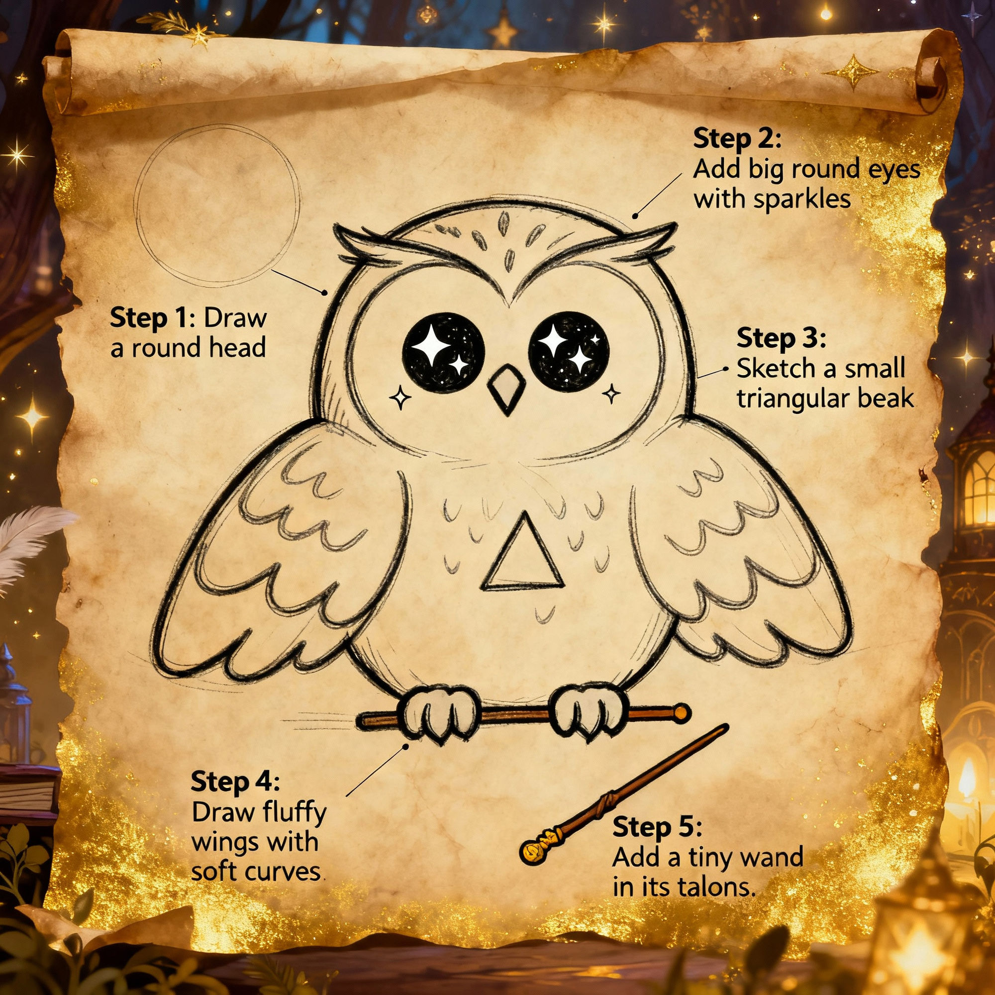 Easy Harry Potter Drawings - Simple AI Art Ideas