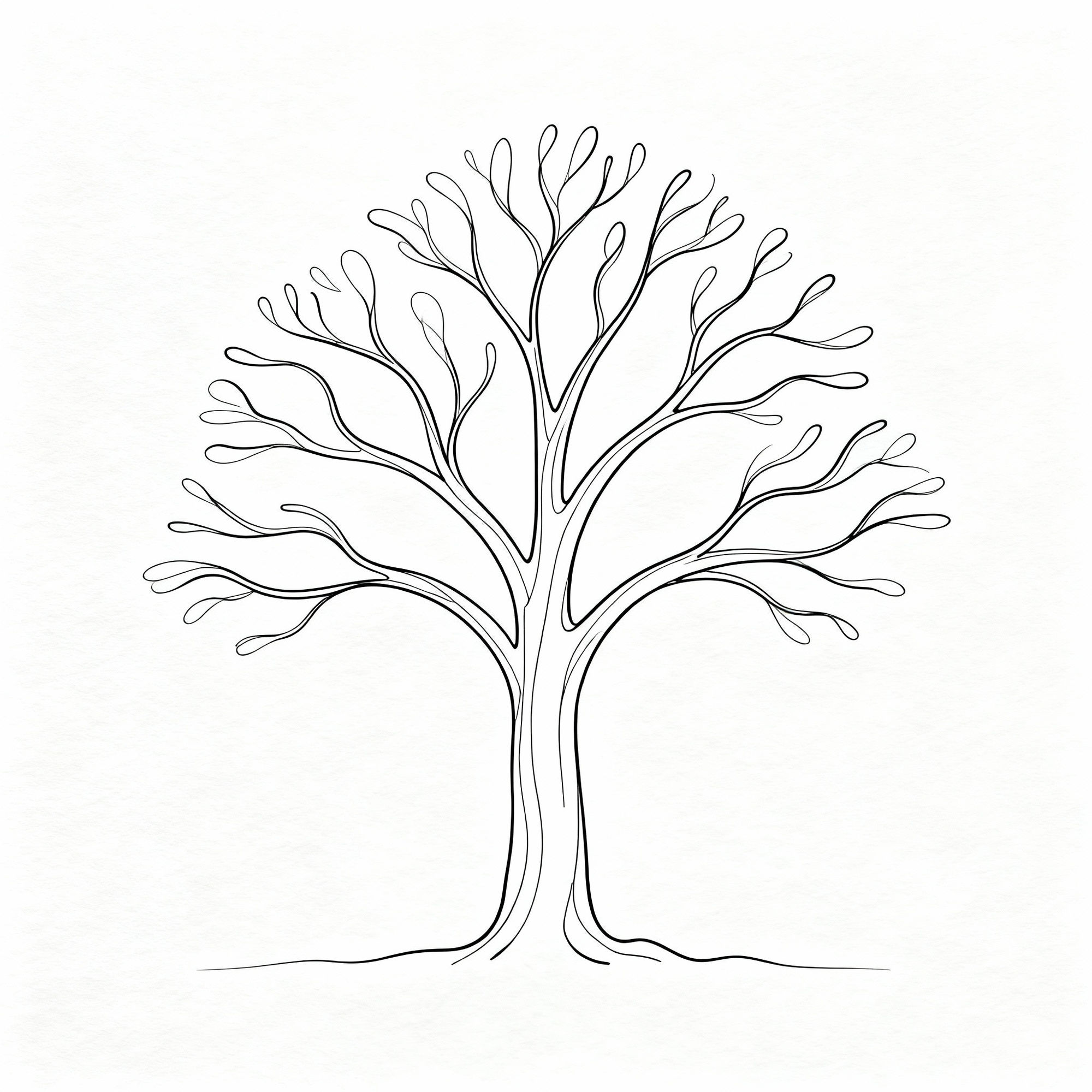 Outline Tree Drawings - Create & Explore AI Art