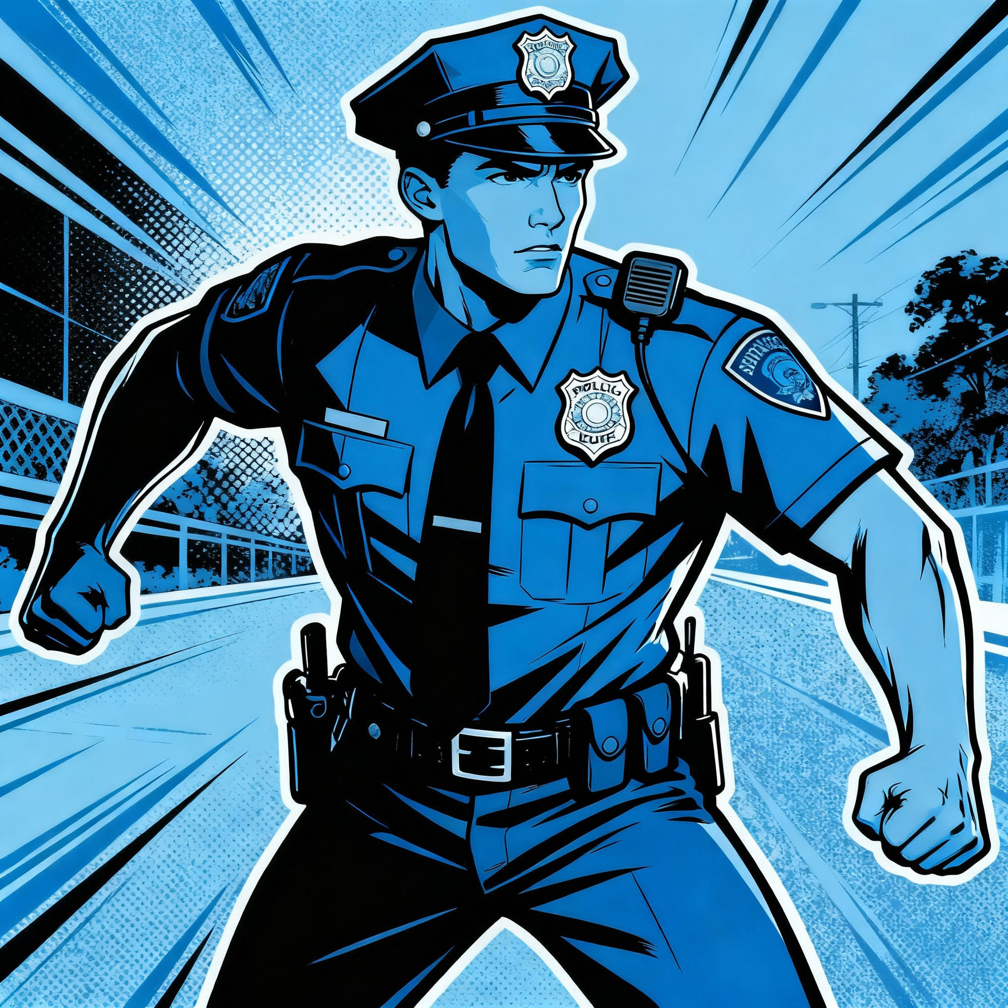 Police Officer Drawings - AI Generated Art
