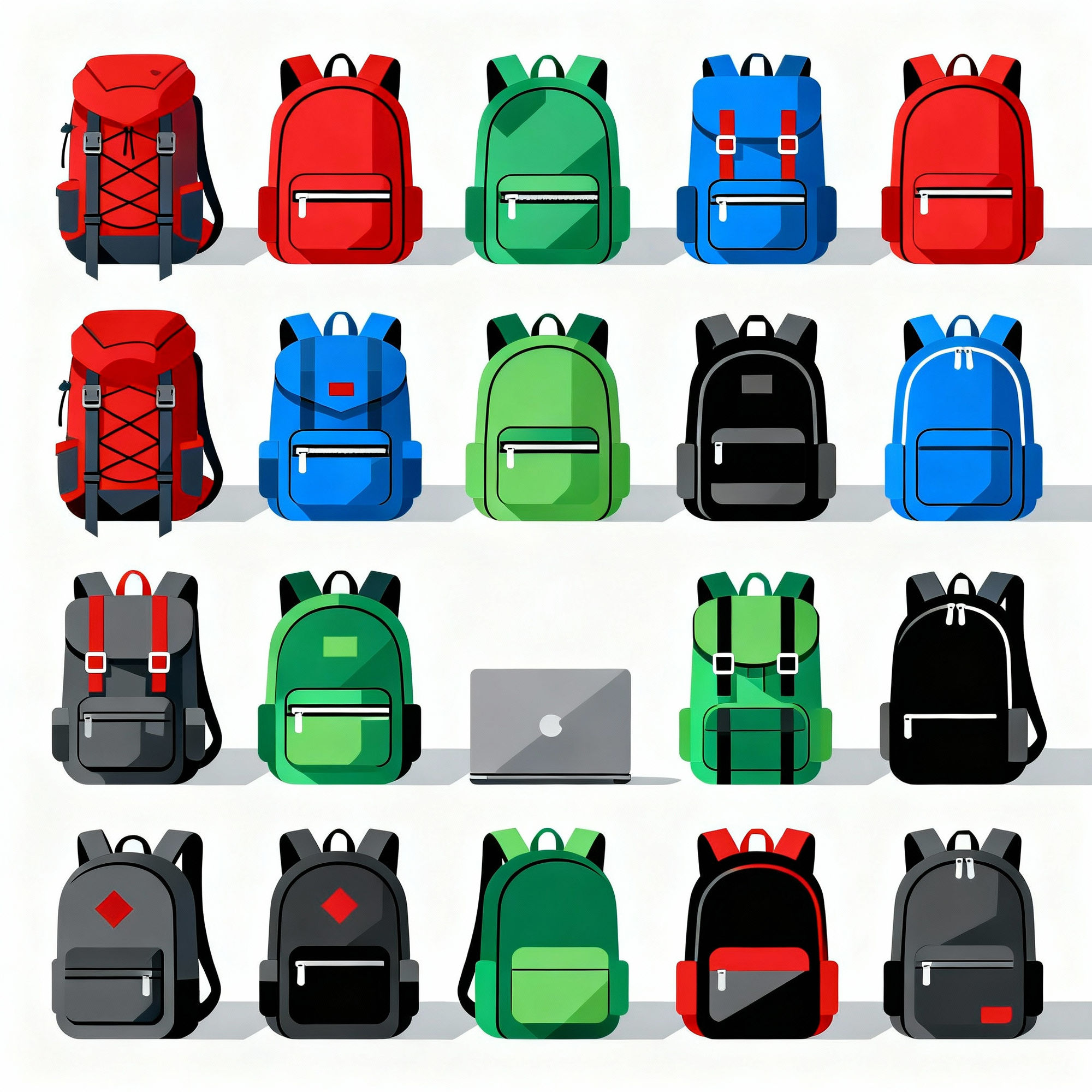 Backpacks Drawing - AI Art Generator