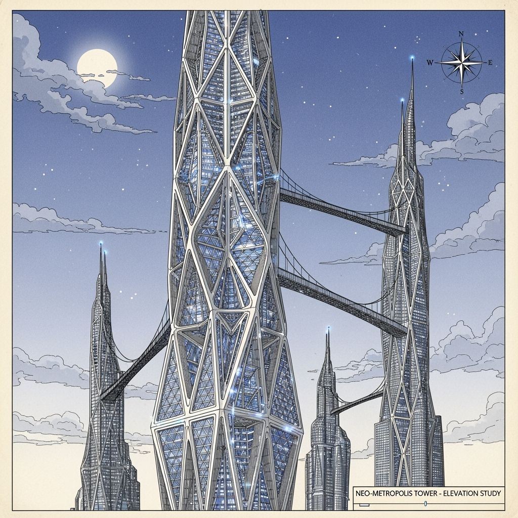 Building Drawing Gallery - AI-generated Art