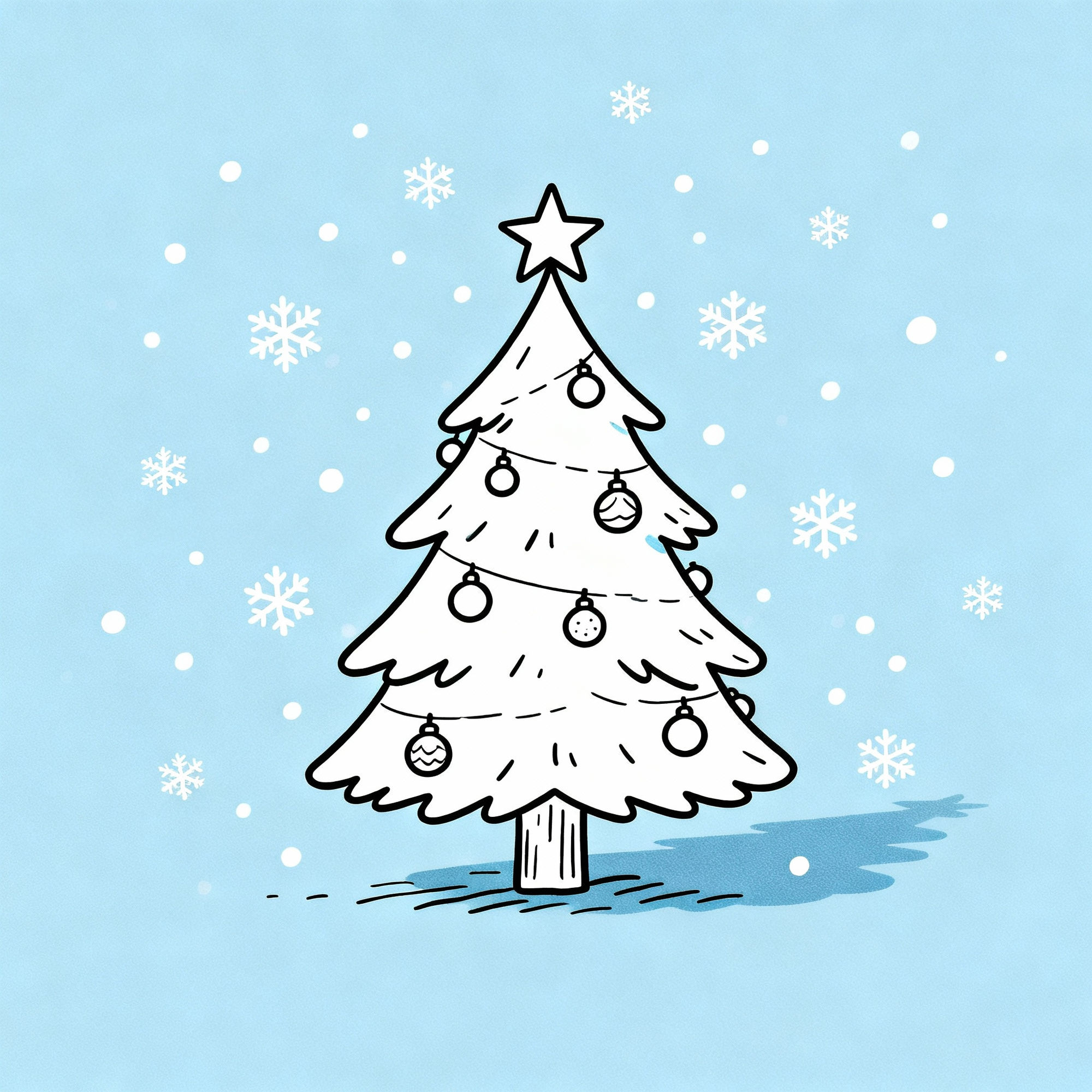 Easy Christmas Drawings - AI Generated Art