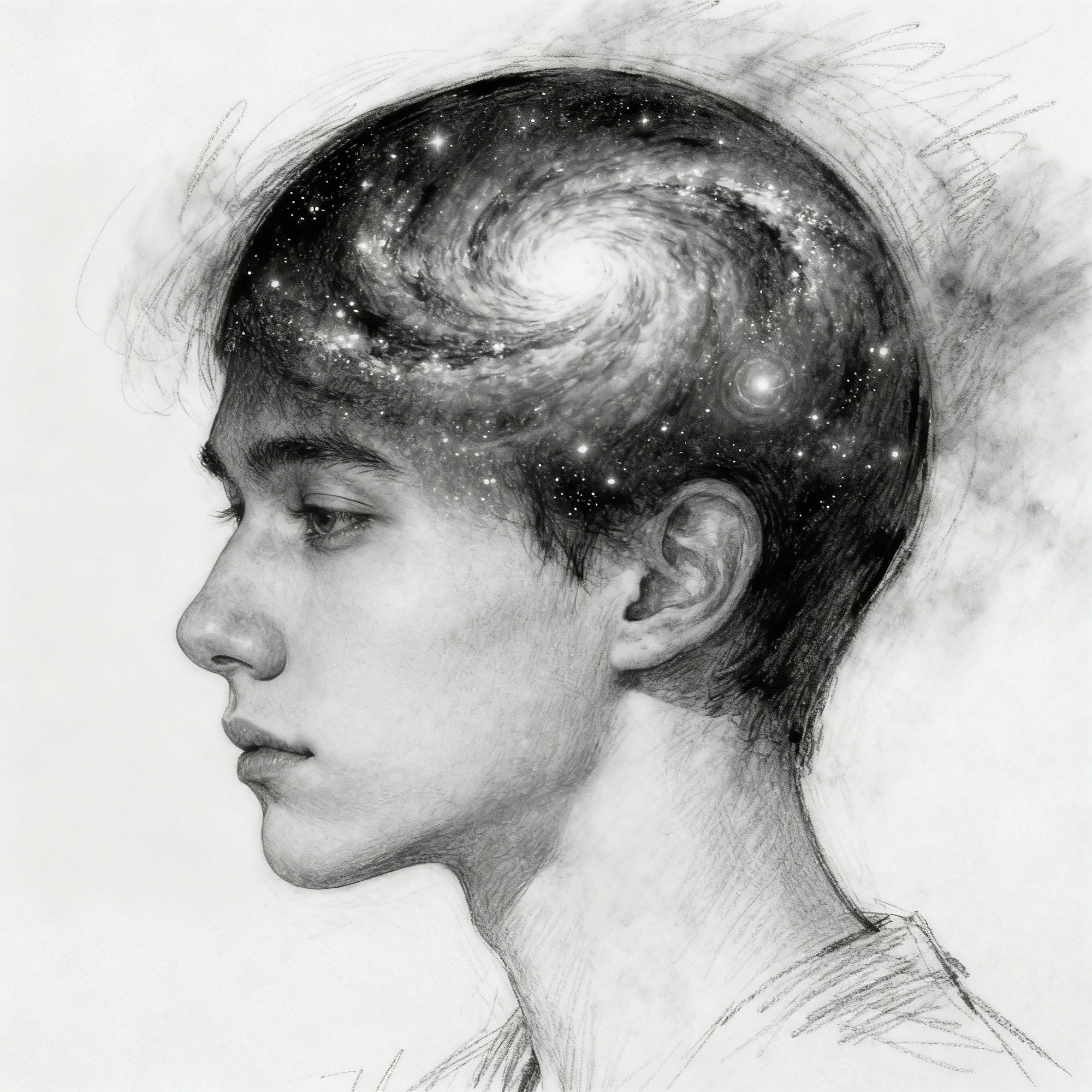 Person Thinking Drawings - AI Art Gallery | Nightcafe
