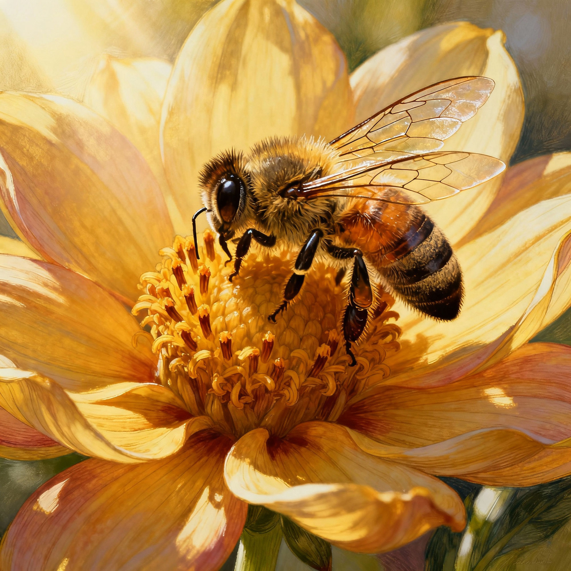 Realistic Honey Bee Drawings - Create Your Own AI Art