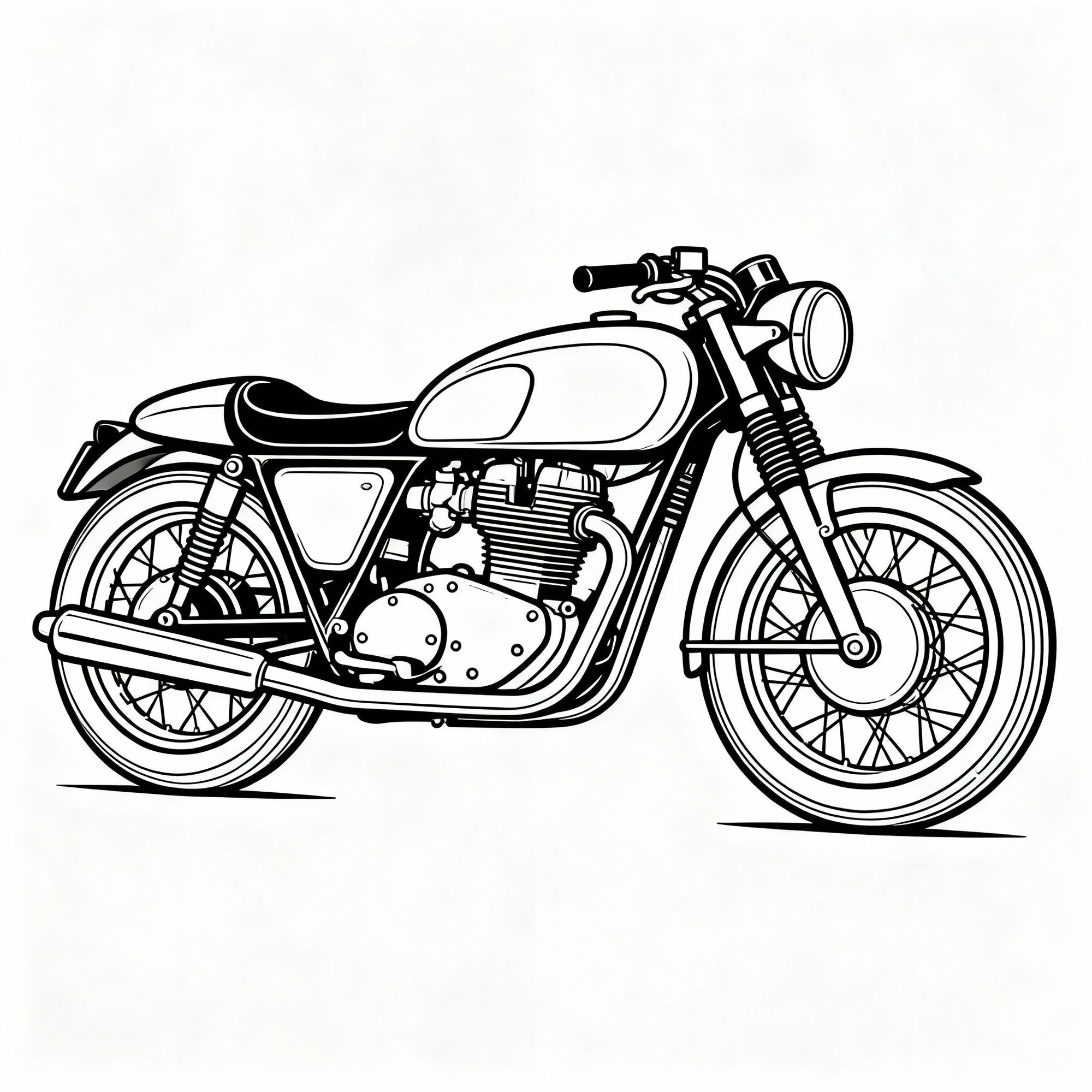 Easy Motorcycle Drawings - AI Generated Art