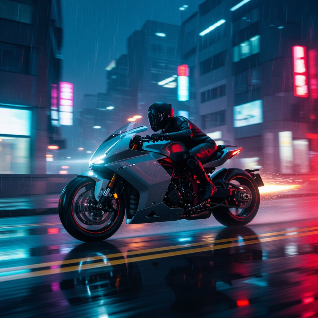 Motorcycle Pictures - AI Generated Art & Photos