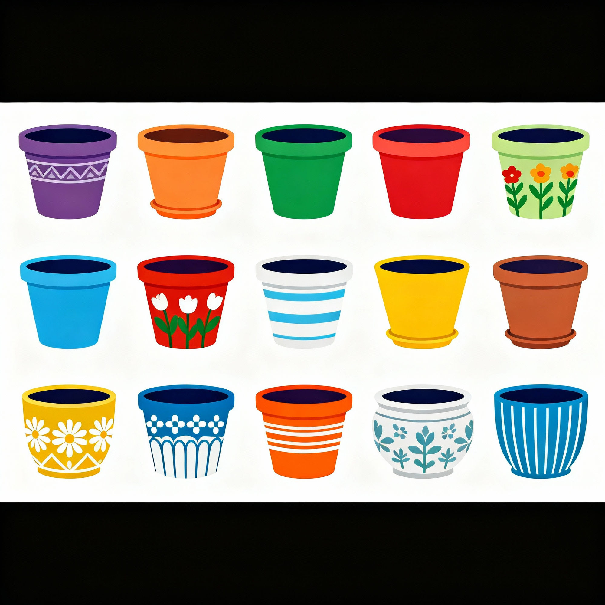 Flower Pot Clip Art - Create Your Own AI Designs