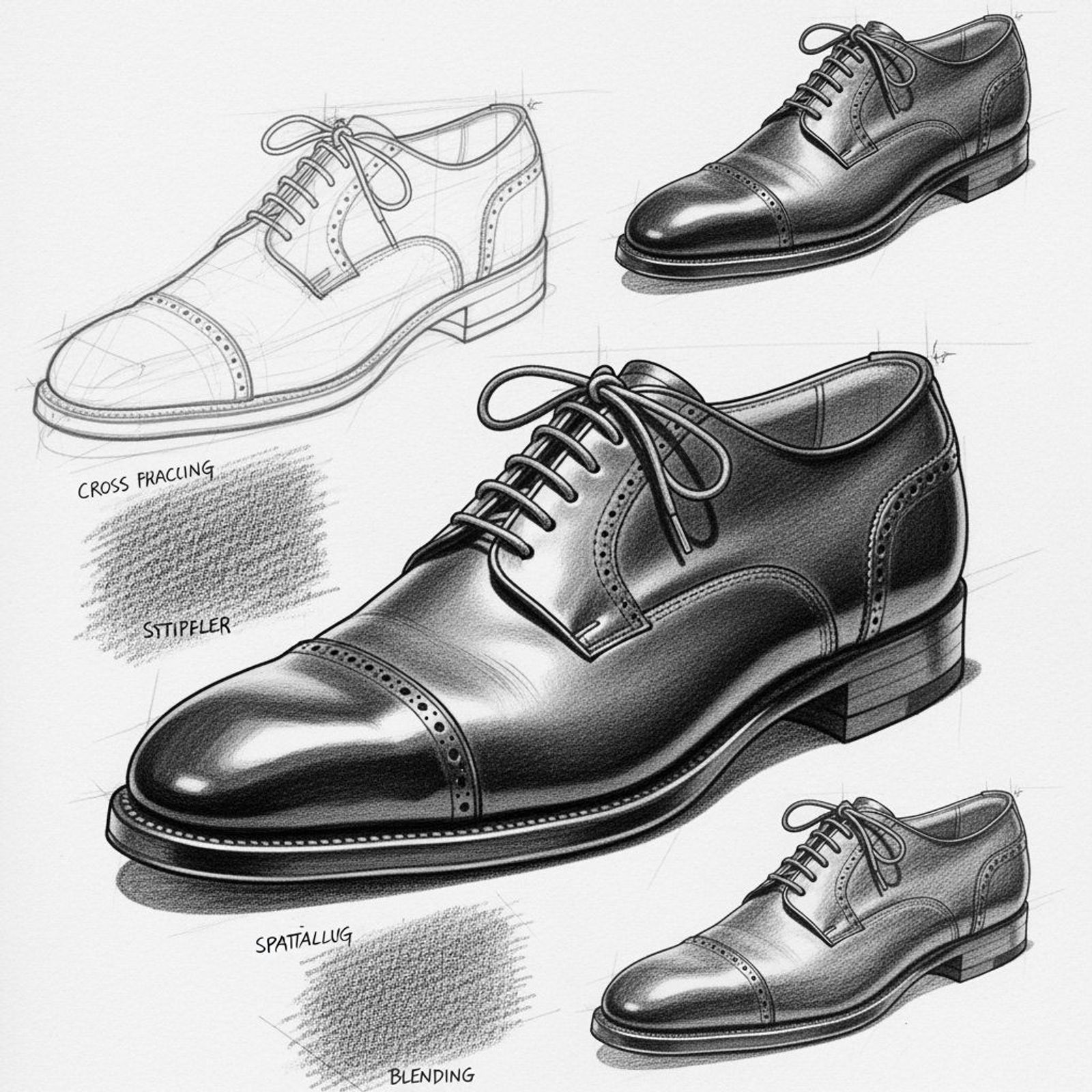 Detailed Shoe Drawing Tutorials And Fashion Art