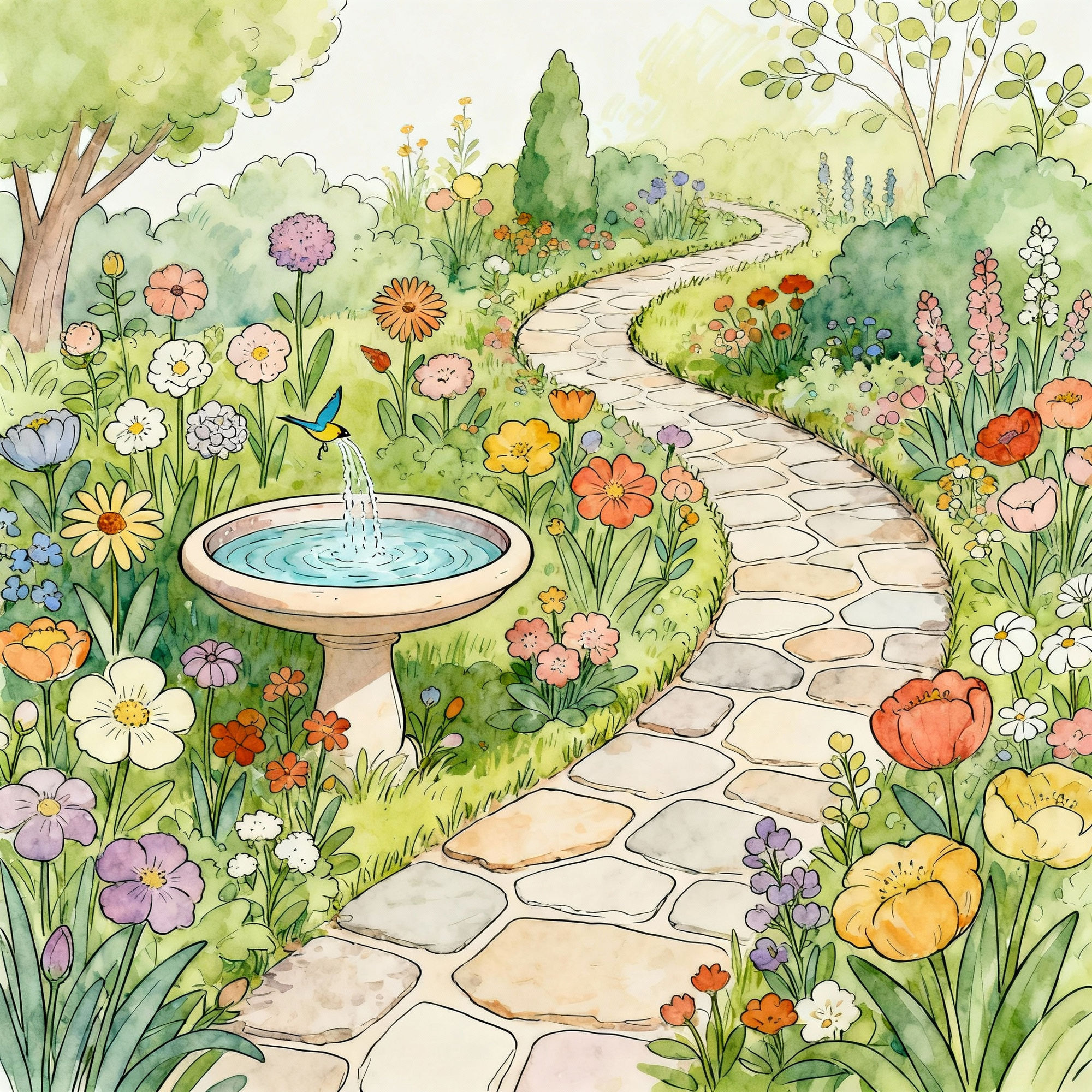 Easy Garden Drawings - Create Beautiful Garden Art With AI