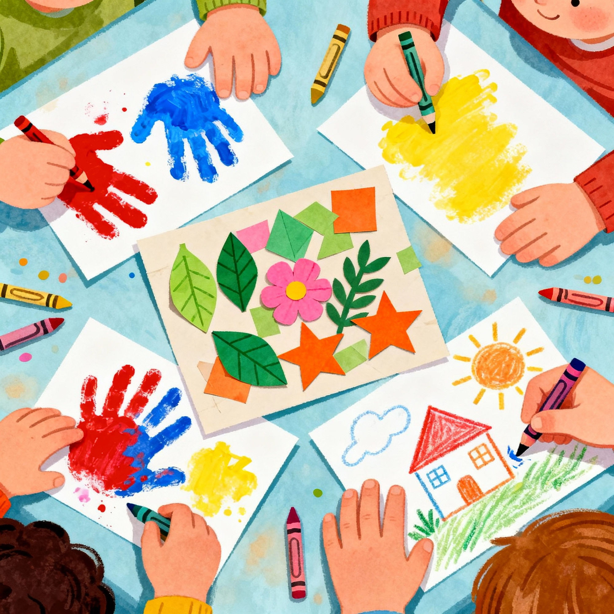 Easy Preschool Art Projects - AI Generated Ideas