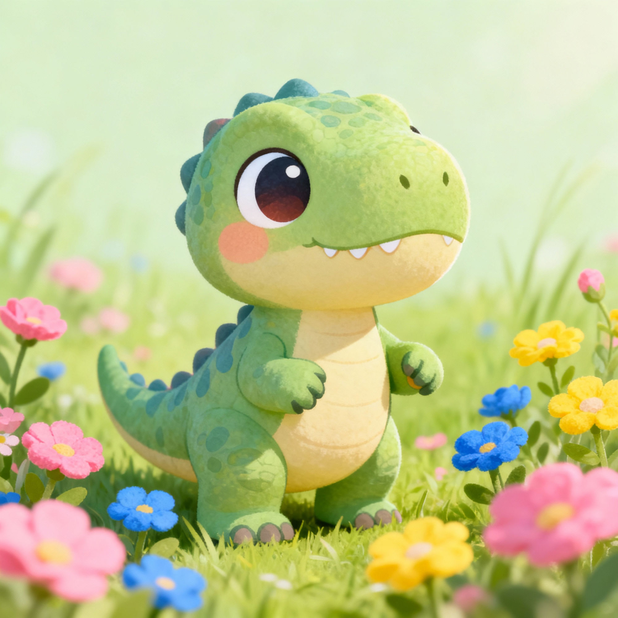 Cute Dinosaur Drawing - AI Generated Art Gallery