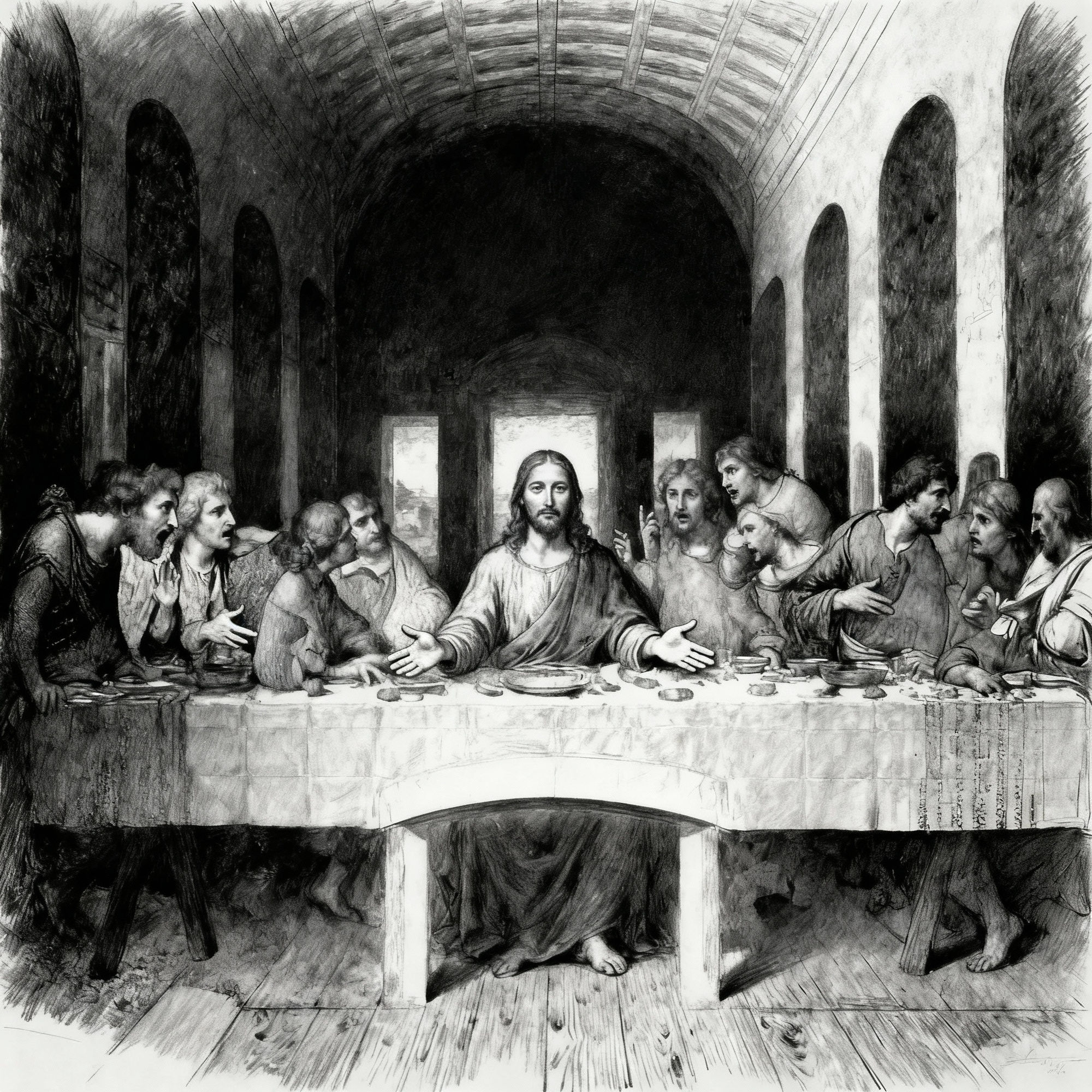 Last Supper Drawings - Create Yours With AI