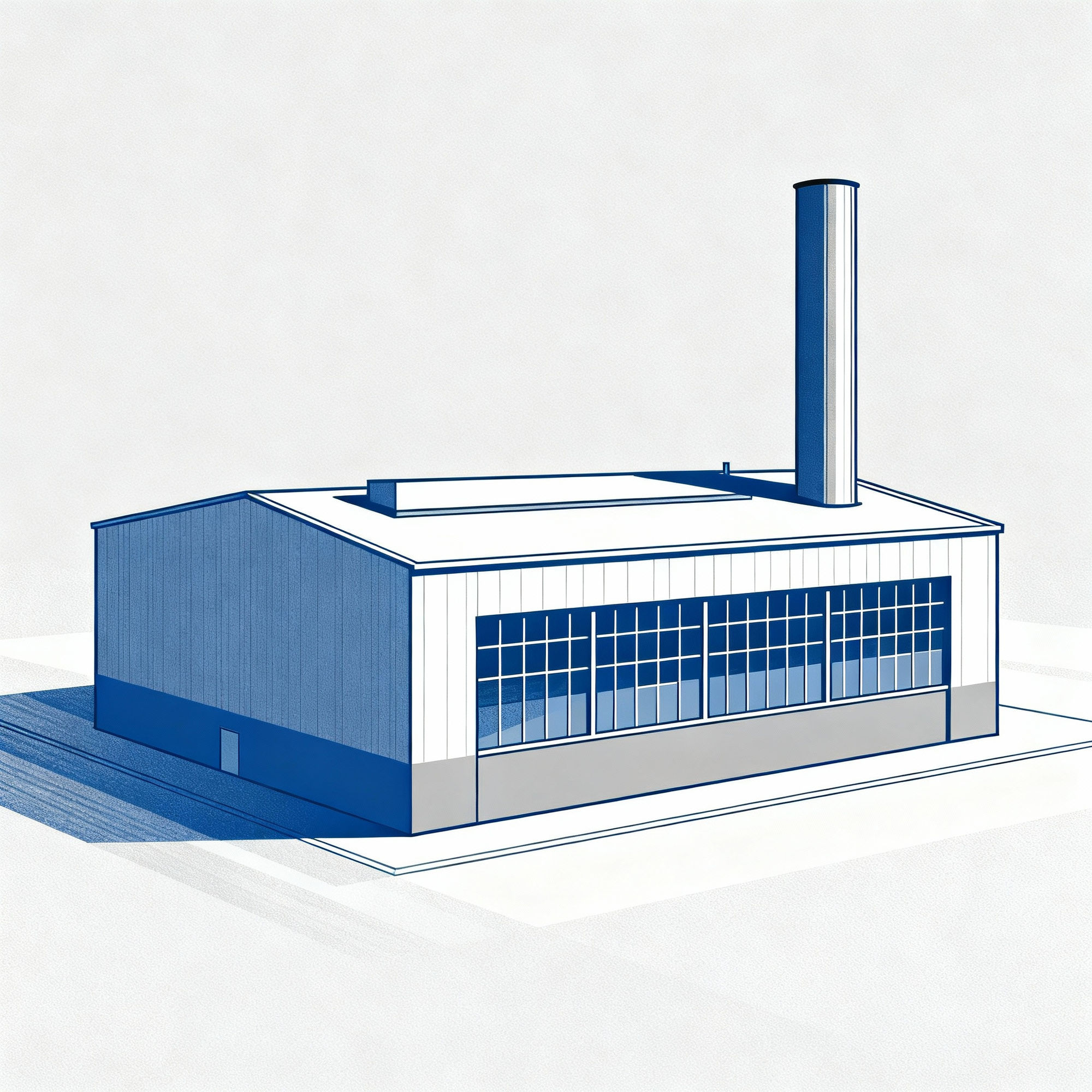 Easy Factory Drawings - Create Simple Factory Art