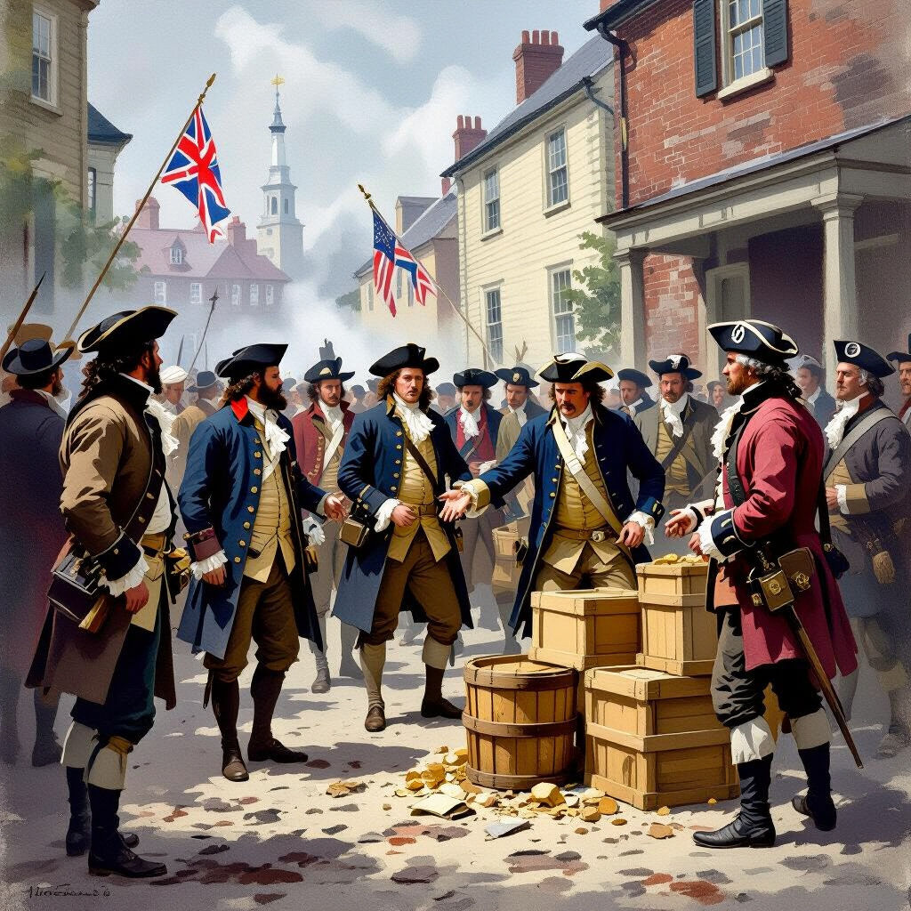 Townshend Acts Pictures - AI Generated Historical Art