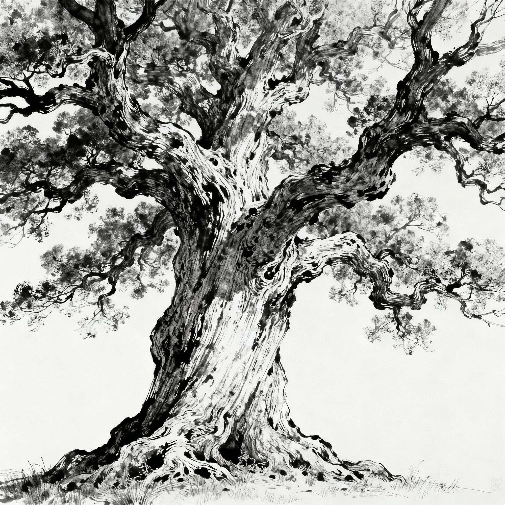 Tree Drawing With Branches - AI Art Gallery | Nightcafe