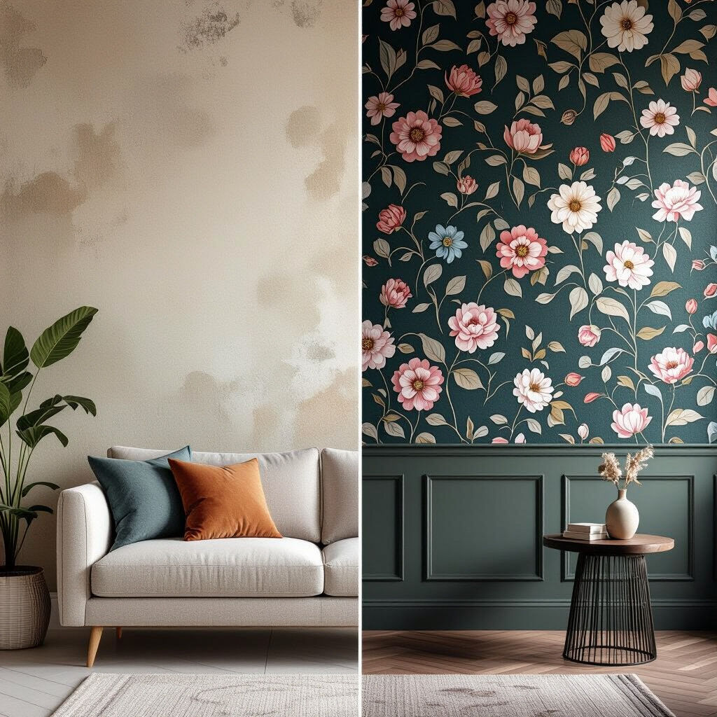 Can You Wallpaper Over Textured Walls? AI Inspiration