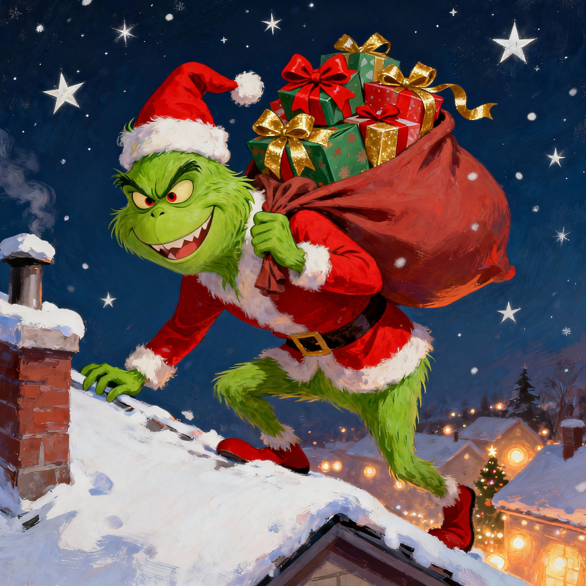 Christmas Drawings - The Grinch