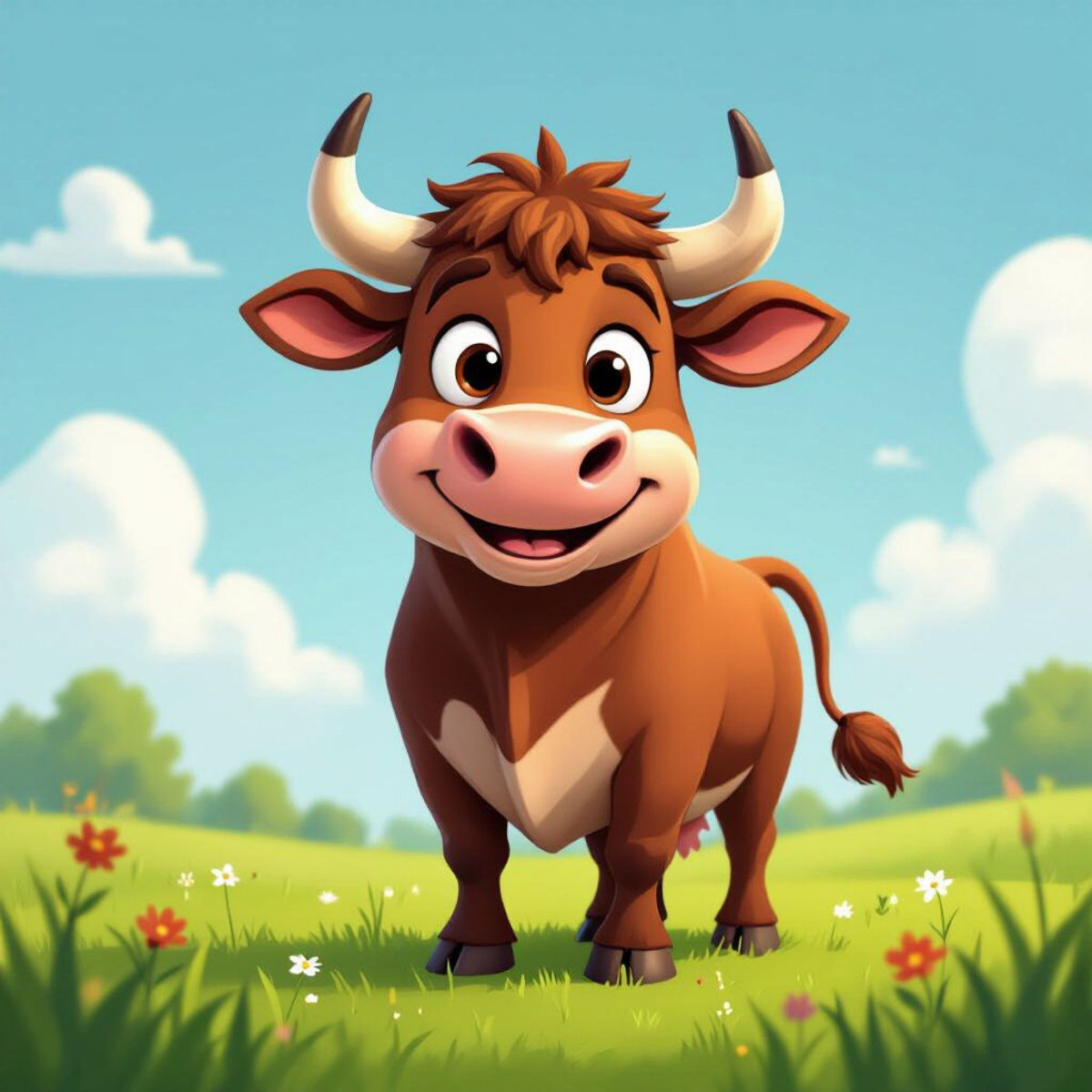 Easy Bull Drawings - Simple Step-by-step Guides