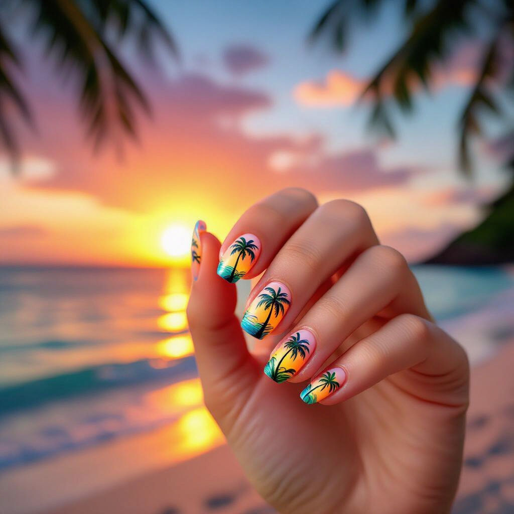 Palm Tree Nail Art - Create Stunning Tropical Designs