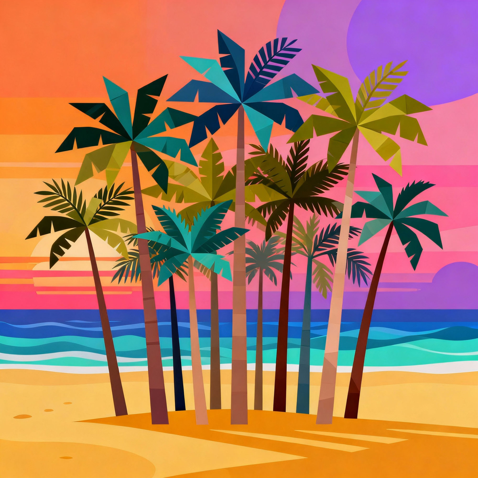 Drawings Of Palm Trees - Create Your Own AI Art