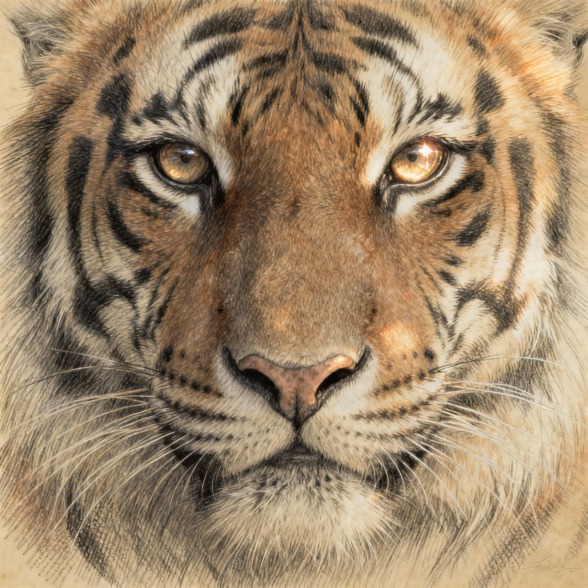 Tiger Drawings - AI Art Gallery | Nightcafe