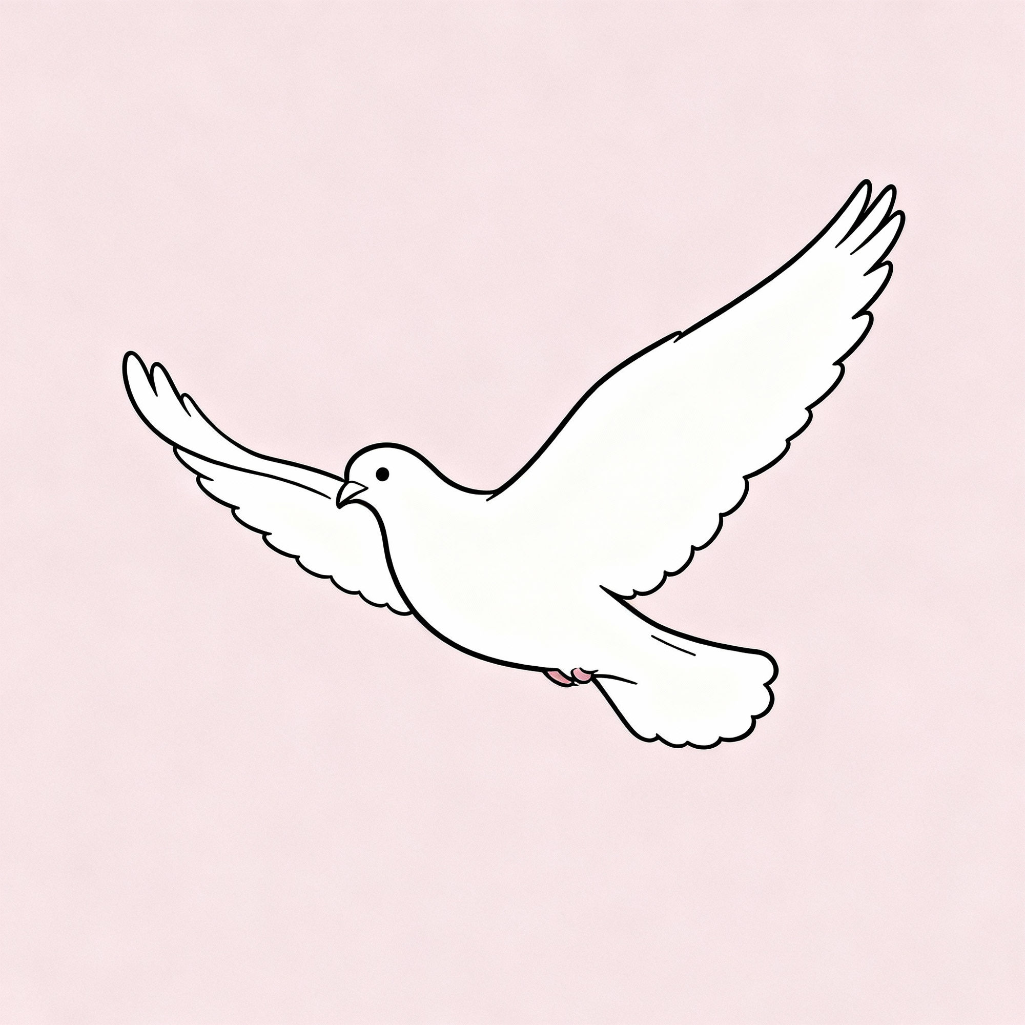 Dove Easy Drawing - AI Art Gallery