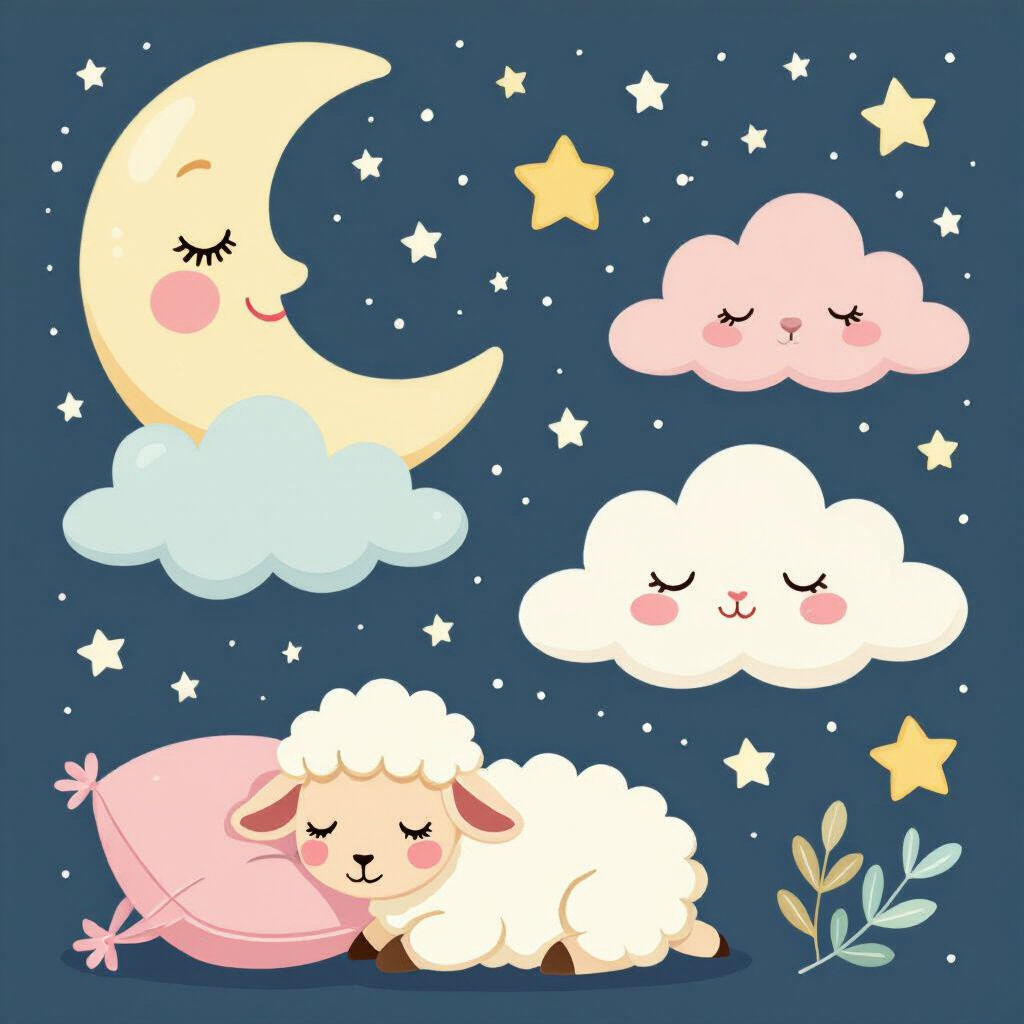 Sleep Clip Art - AI Generated Graphics