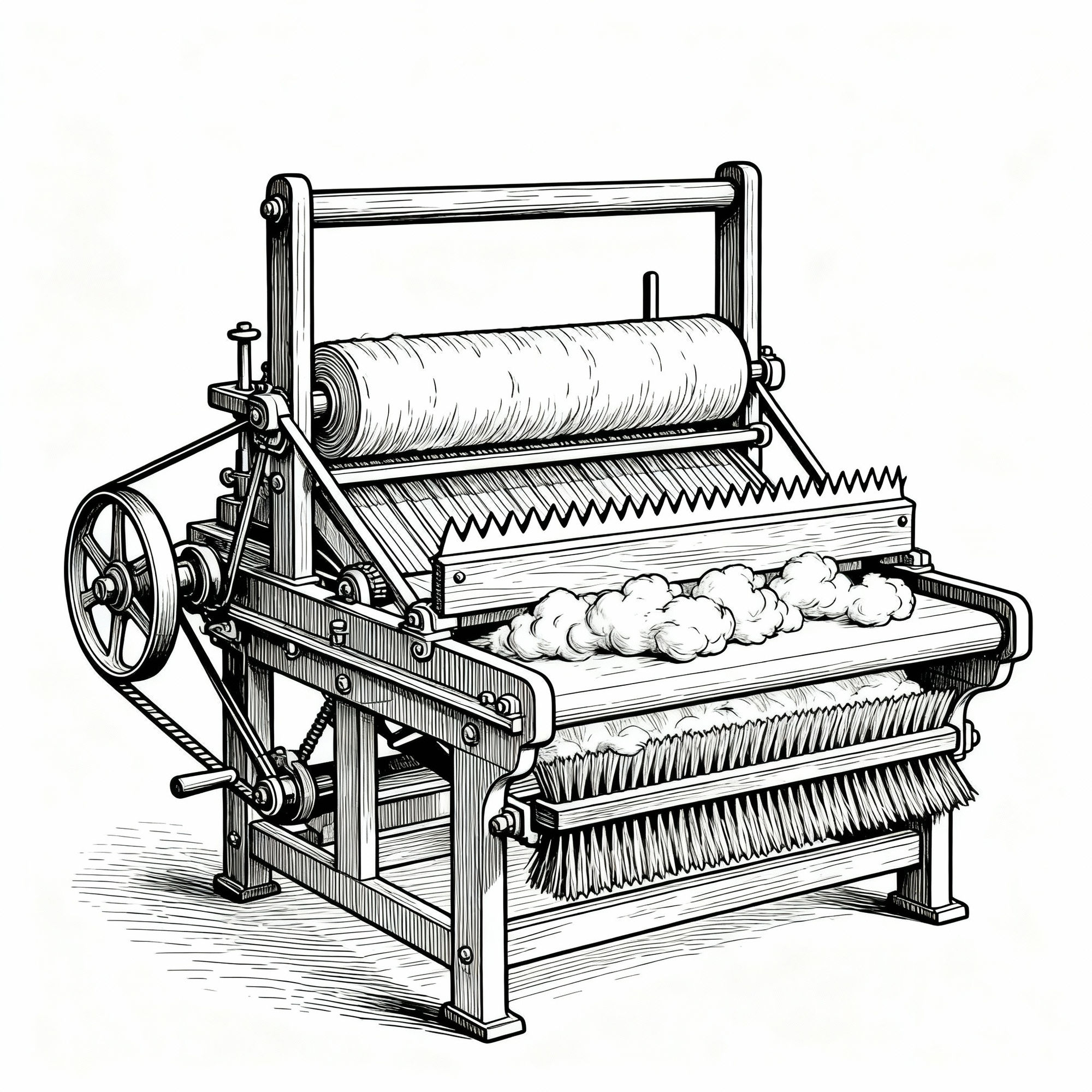 Easy Cotton Gin Drawings - Create Your Own