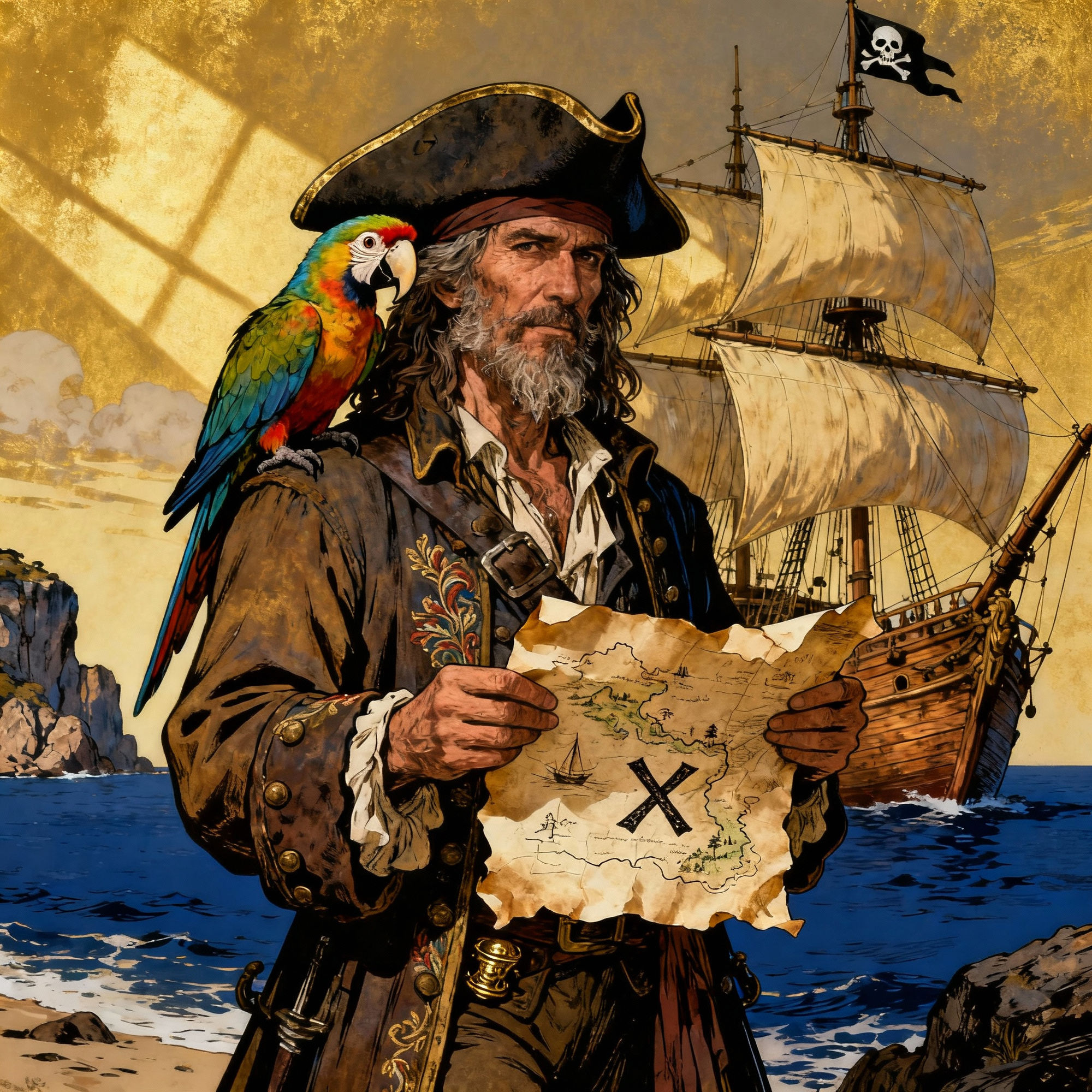Pirate Drawings - Create Your Own AI Pirate Art