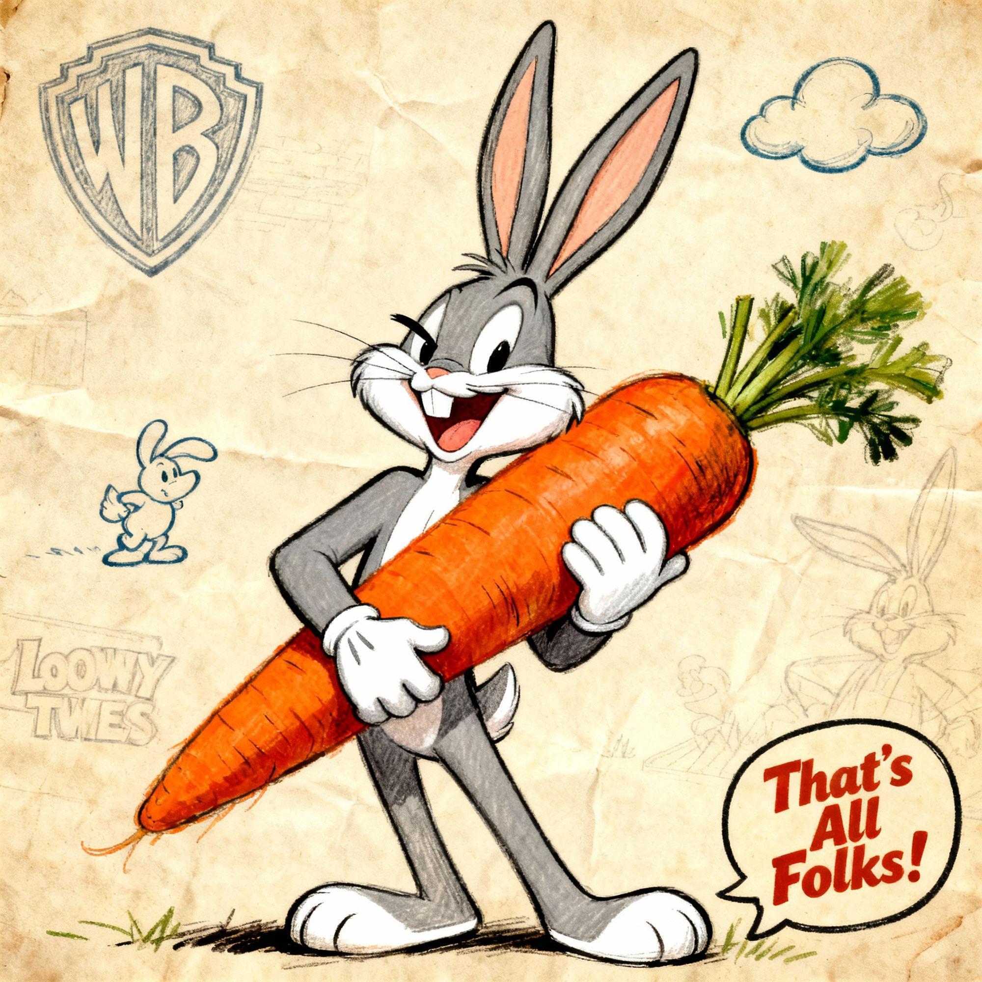 Bugs Bunny Drawings - Create Your Own AI Art