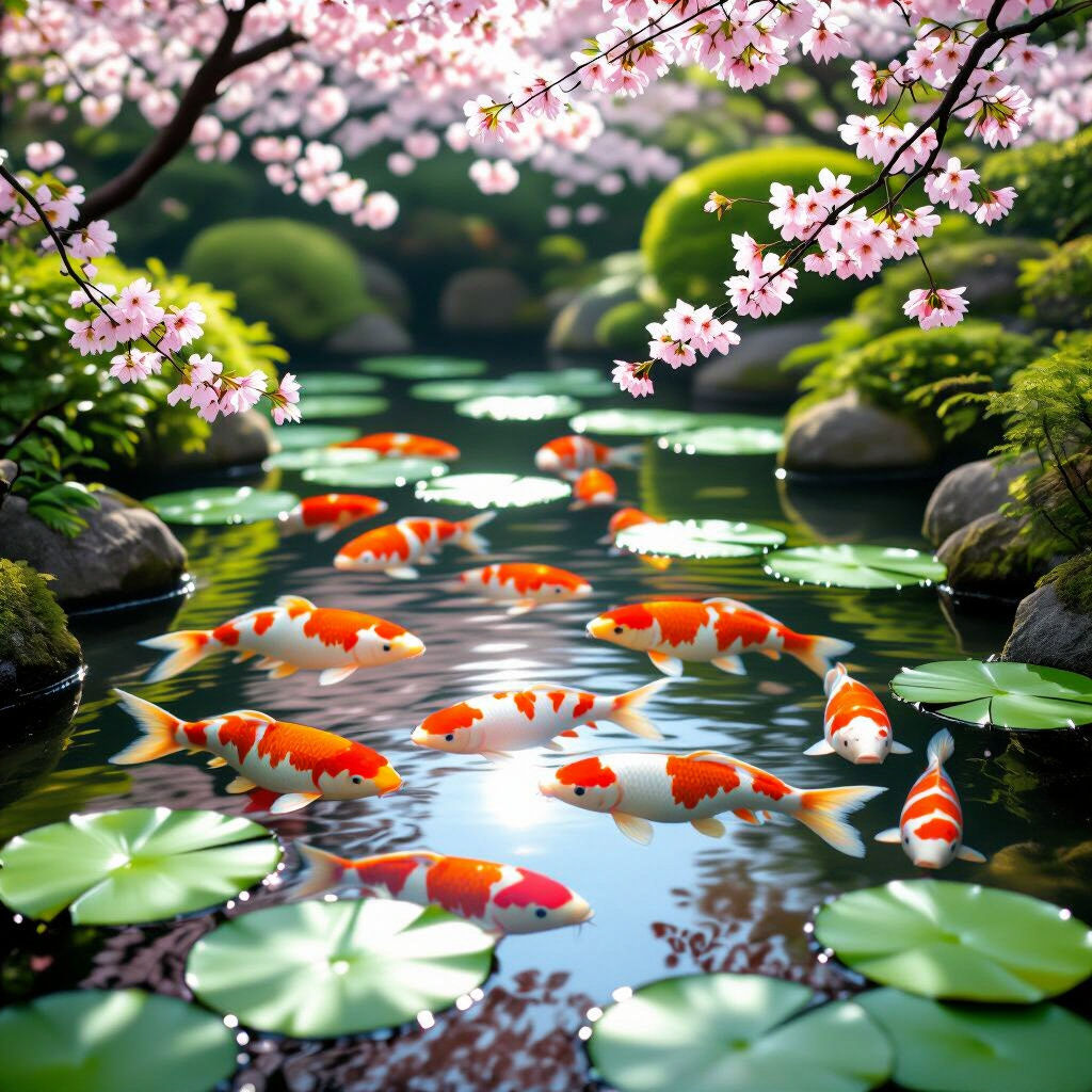 Koi Fish Pictures - Stunning AI Art