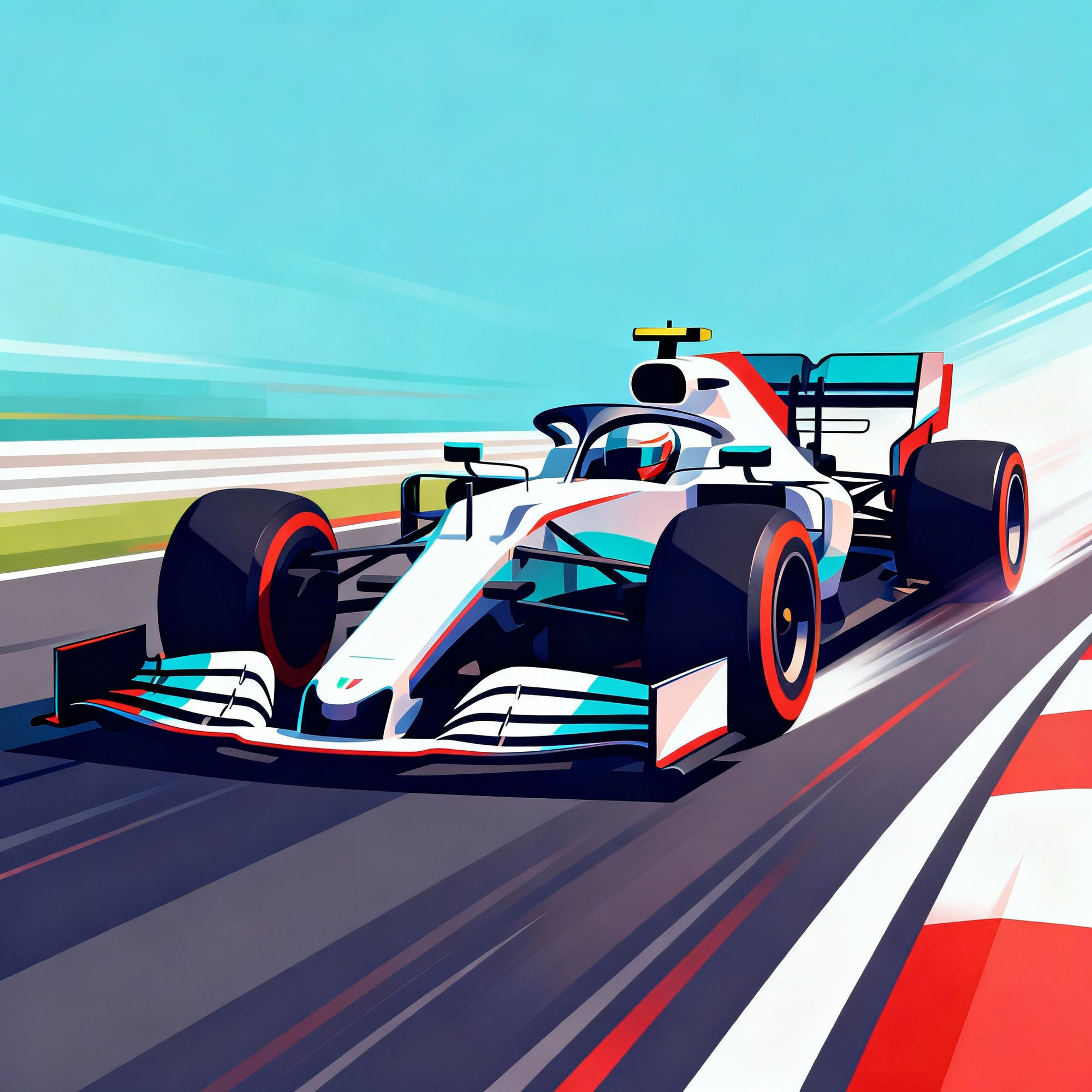 Formula 1 Car Drawings - AI Generated Art