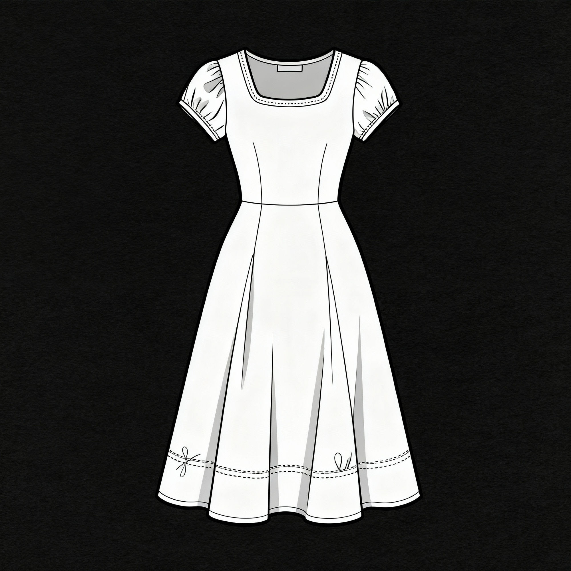 Drawing Dress Base - AI Generated Designs