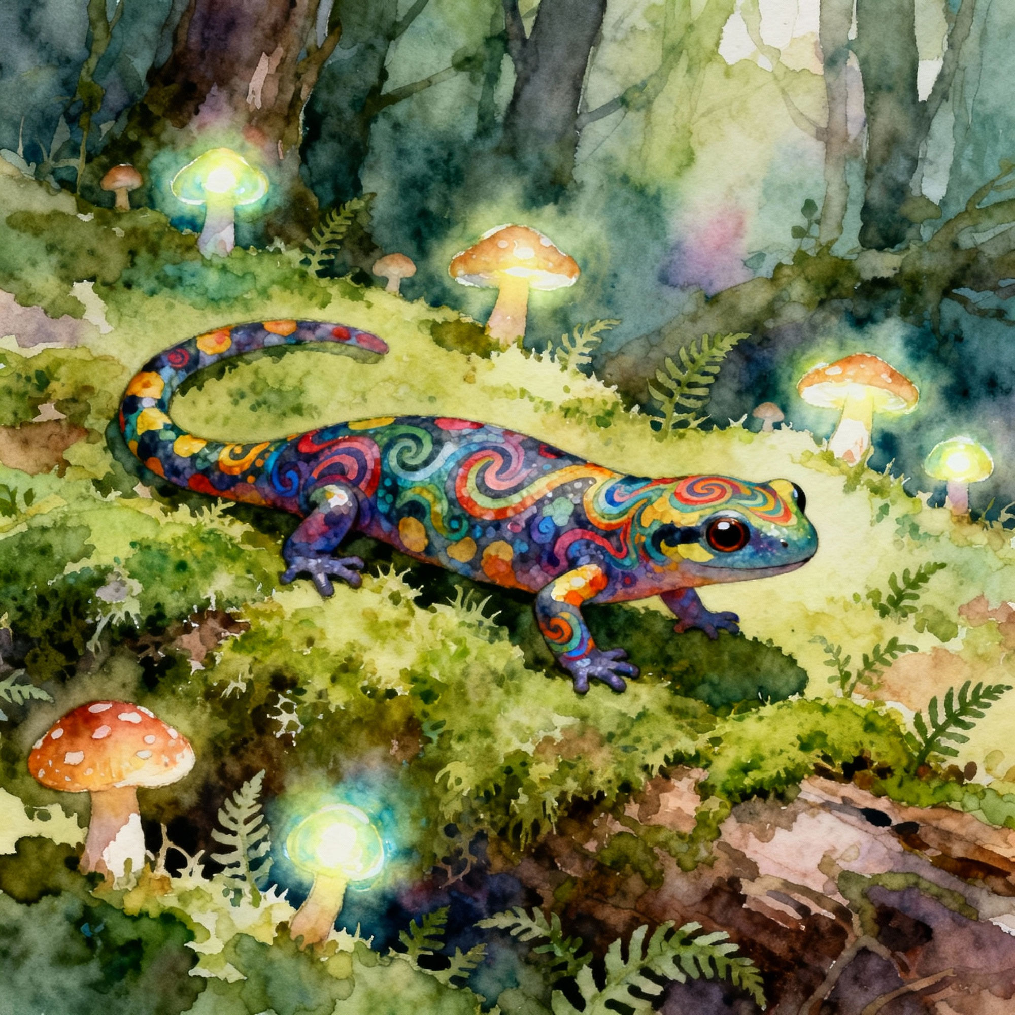 Salamander Drawings - AI Art Gallery | Nightcafe