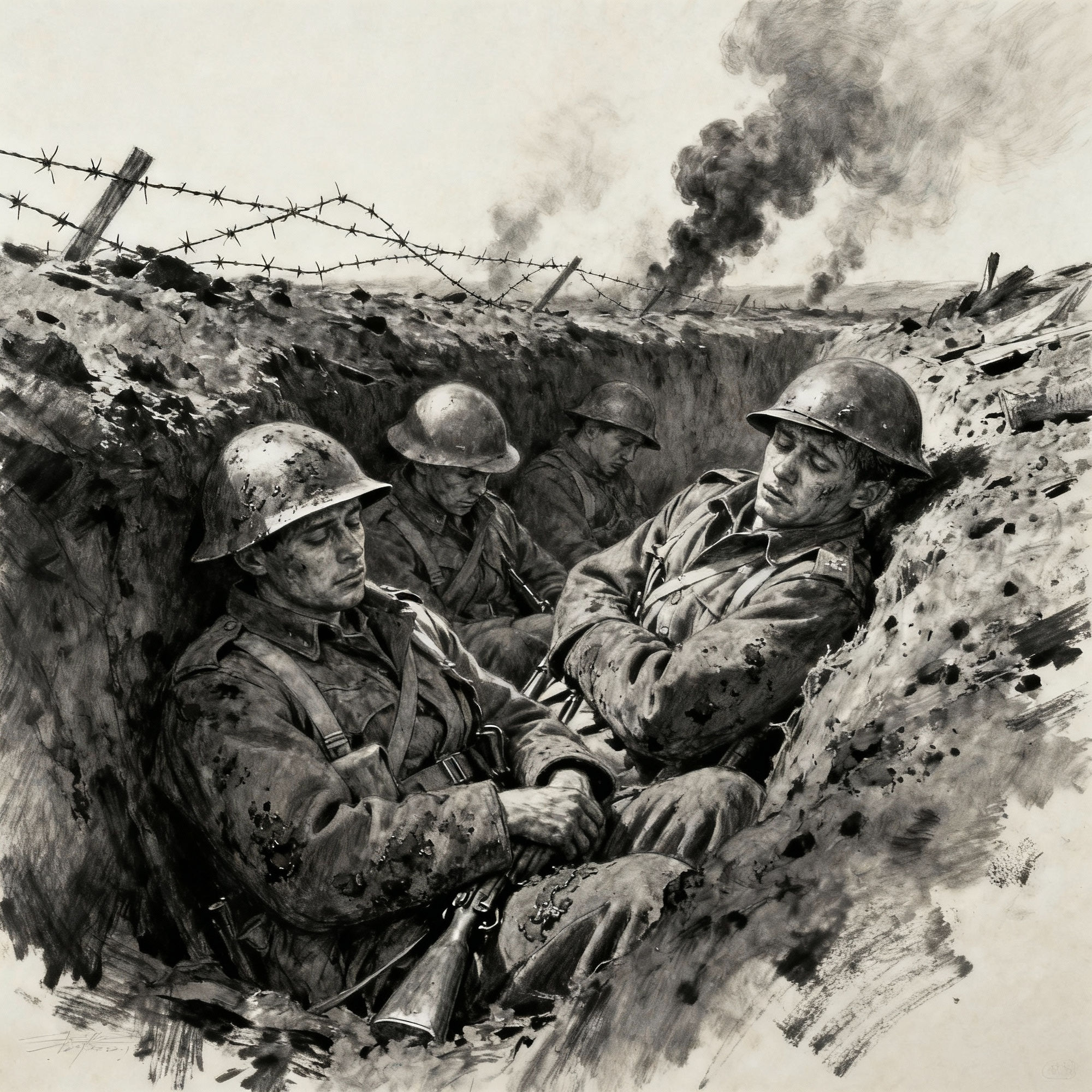 World War 2 Drawings - AI Art Gallery